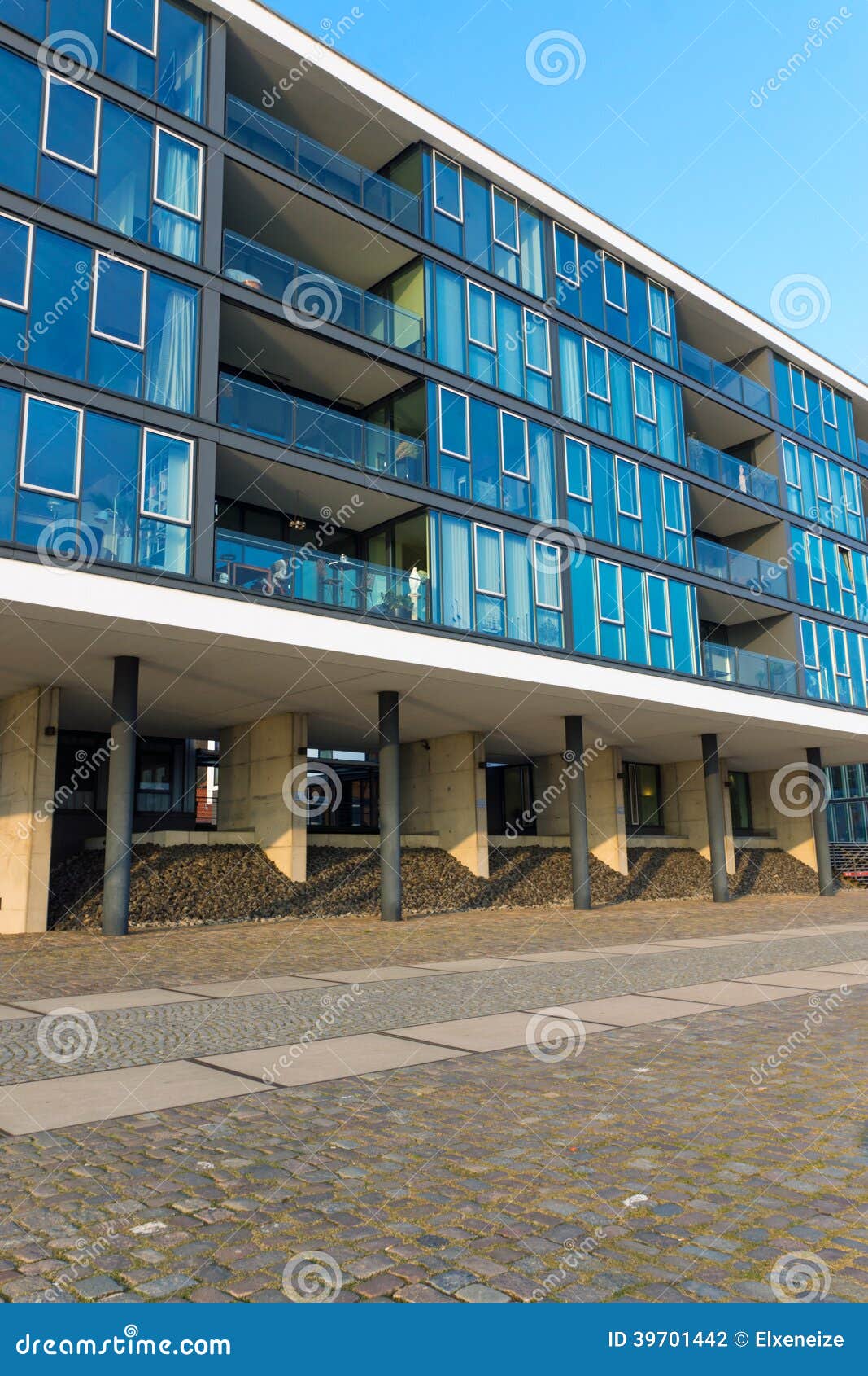 Modern Multifamily Residence Stock Photo - Image of building ...