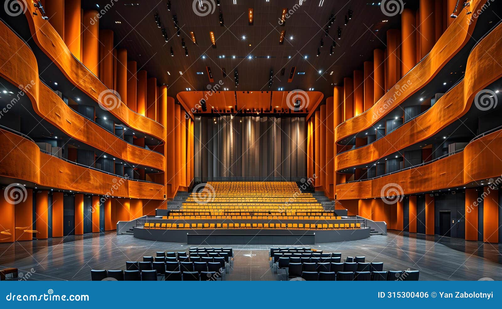 Modern Multipurpose Auditorium Ready for Events. Concept Event Space ...