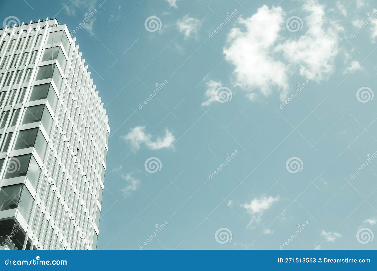 Modern Multistory Building Ground View. Stock Image - Image of element ...