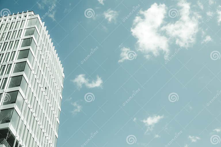 Modern Multistory Building Ground View. Stock Image - Image of element ...