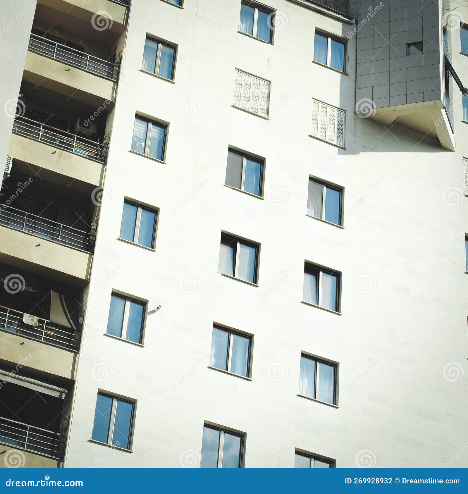 Modern Multistory Residential Building View Stock Photo - Image of ...