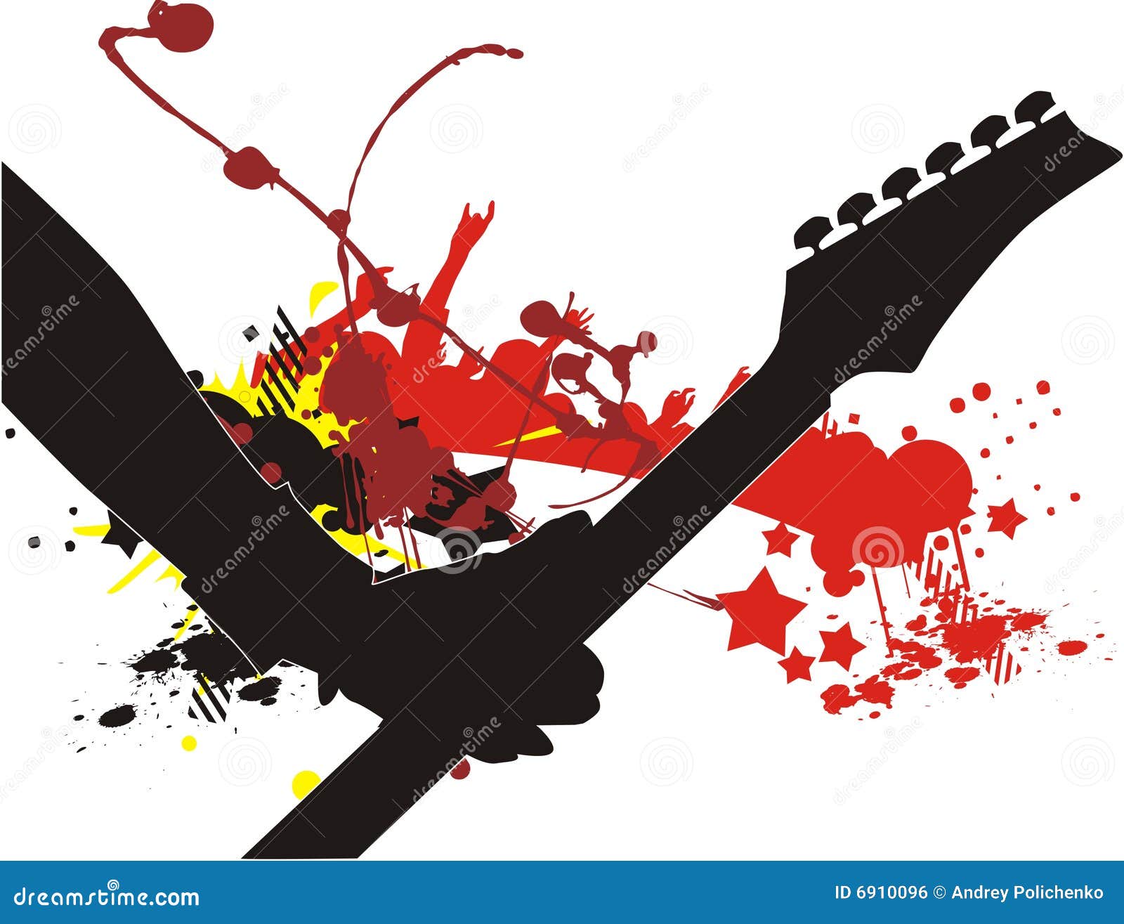 Modern music stock illustration. Illustration of musician - 6910096
