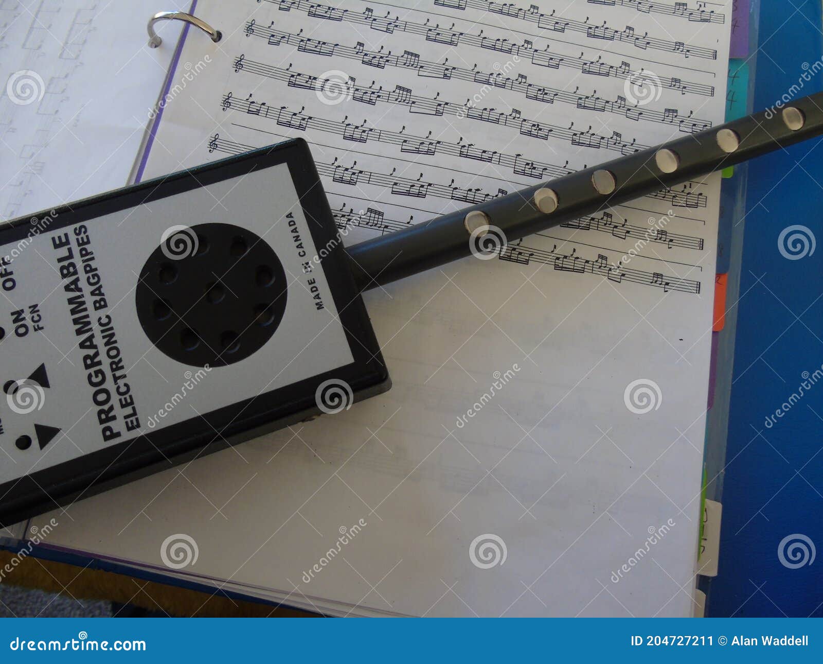 Modern Musician of the 21st Century Stock Image - Image of bagpipes ...