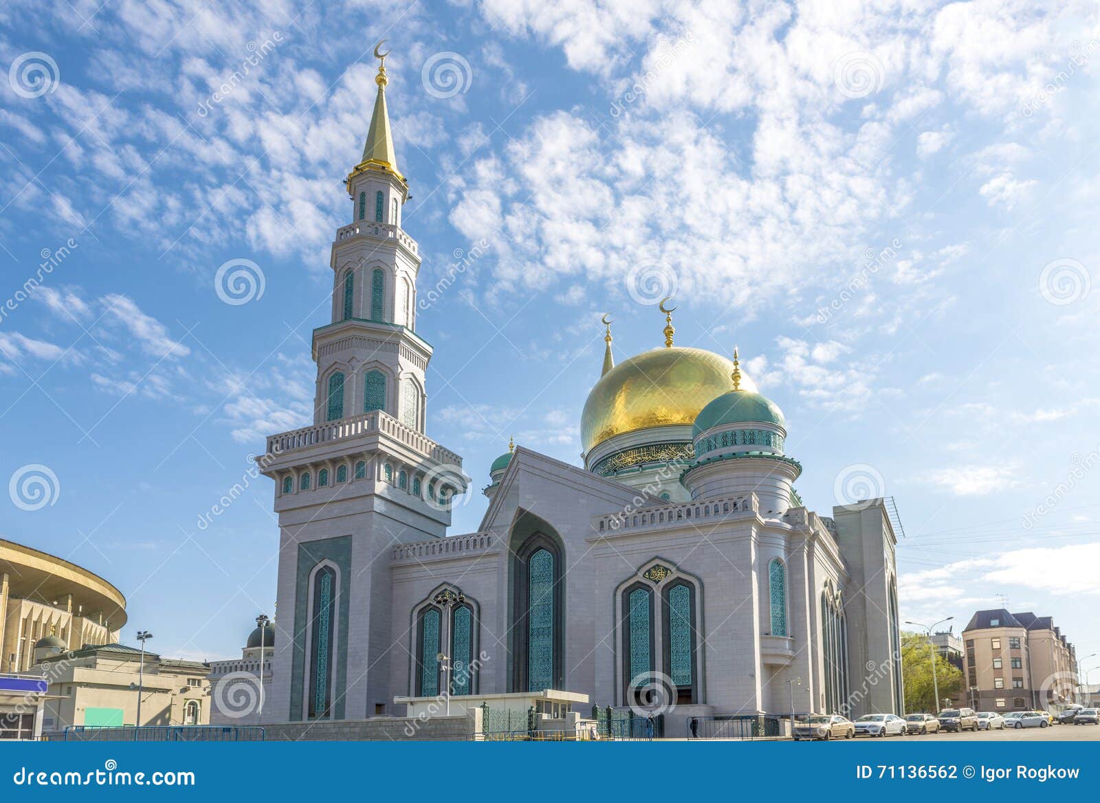 Modern Muslim Mosque in Moscow Editorial Photography - Image of ...