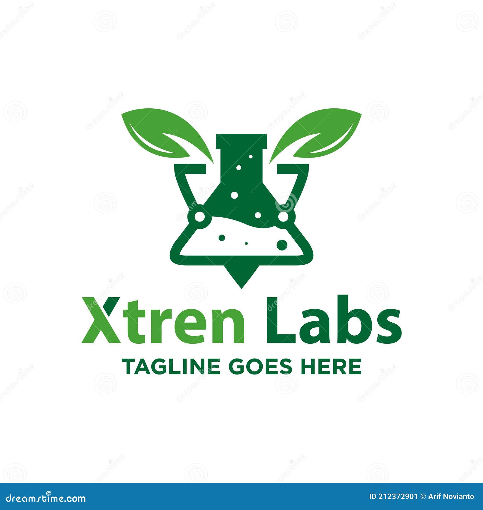 Modern Natural Biological Lab Logo Stock Vector - Illustration of ...