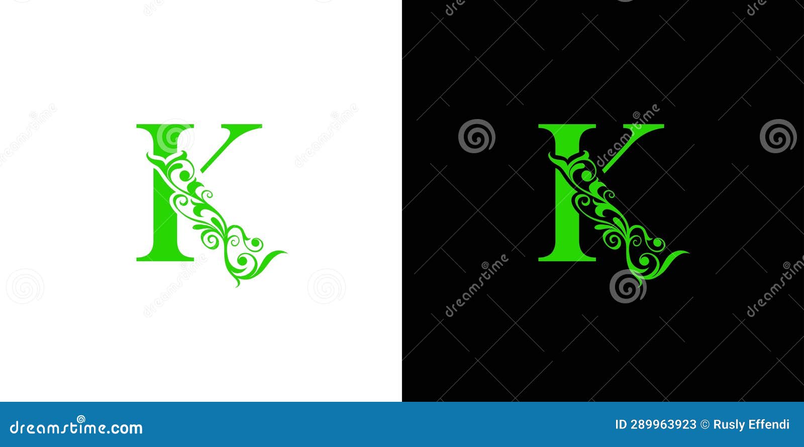 Modern and Natural K Logo Design Stock Vector - Illustration of company ...