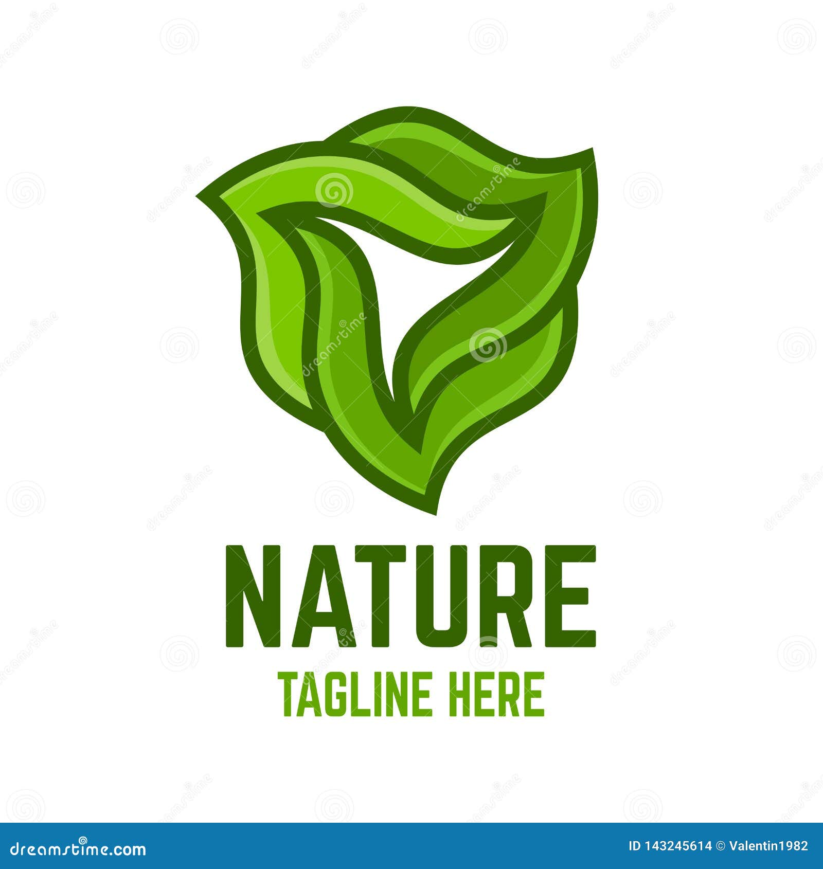 Modern Nature Shield Logo. Vector Illustration. Stock Vector ...