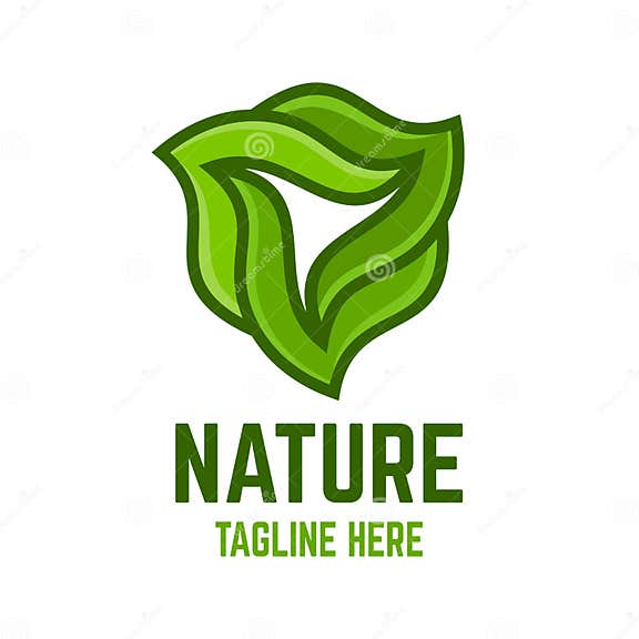 Modern Nature Shield Logo. Vector Illustration. Stock Vector ...