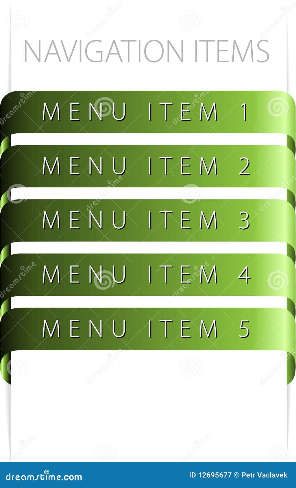 Modern navigation items stock illustration. Illustration of ...