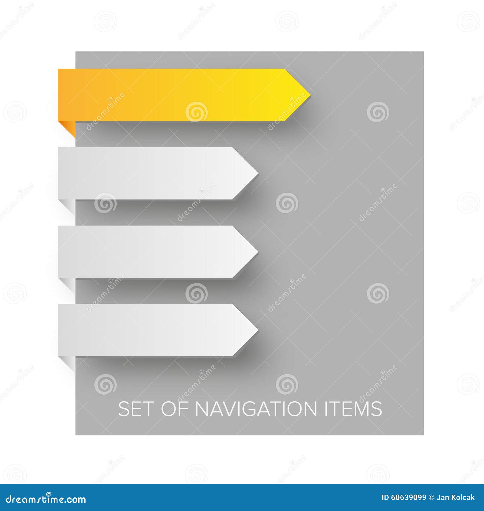 Modern navigation items stock illustration. Illustration of select ...