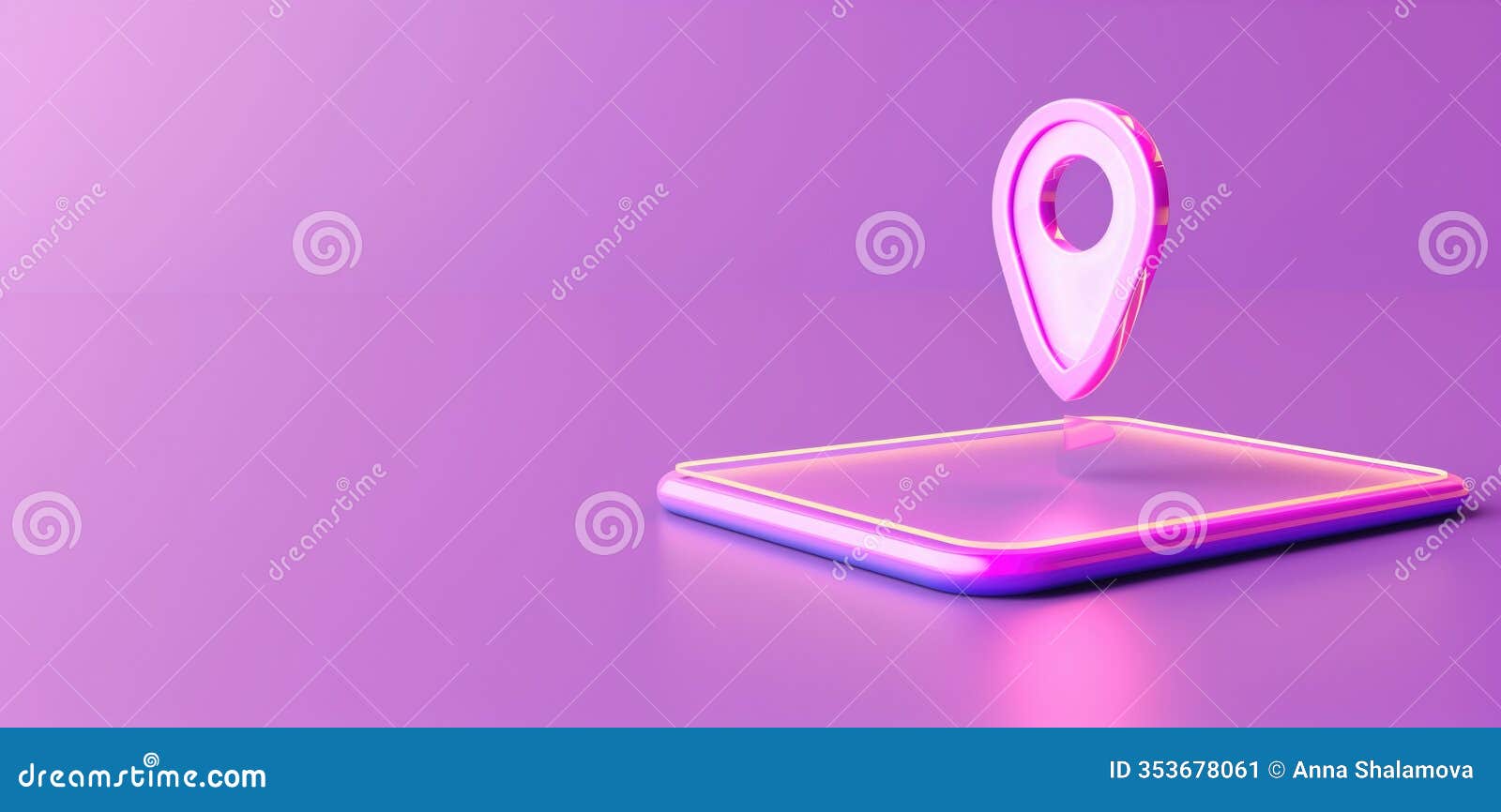 Modern Navigation Symbol in Futuristic Purple Setting for User ...