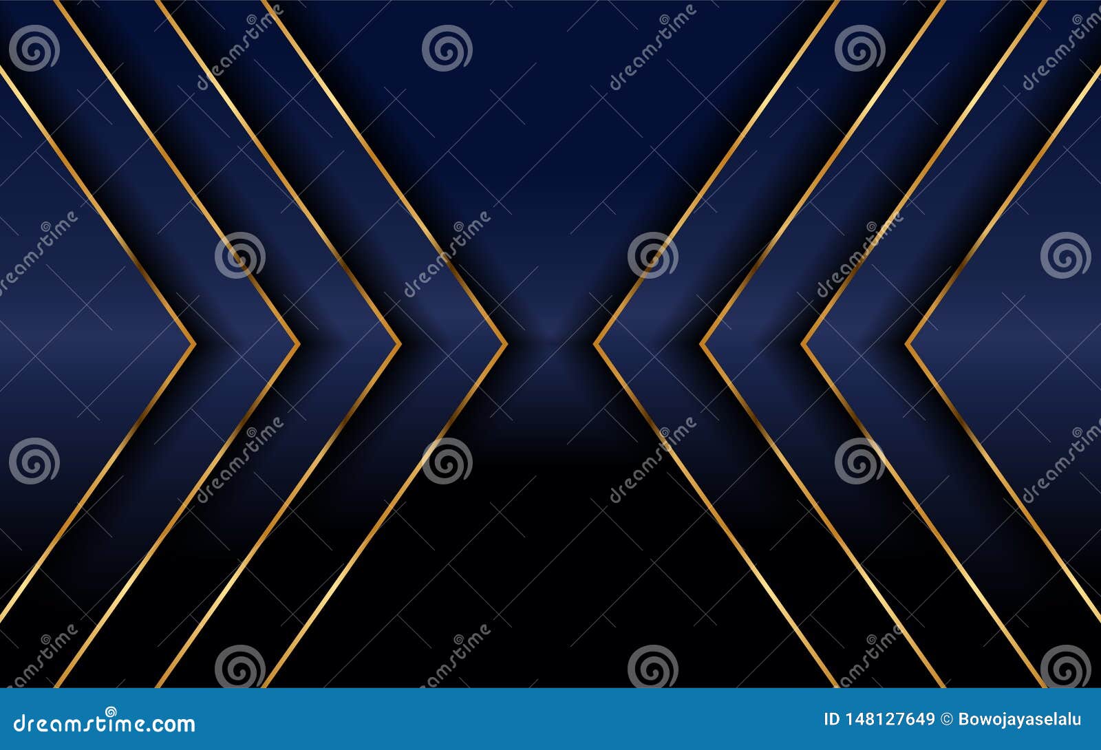 Modern Navy Background with Light Golden Lines Stock Vector ...