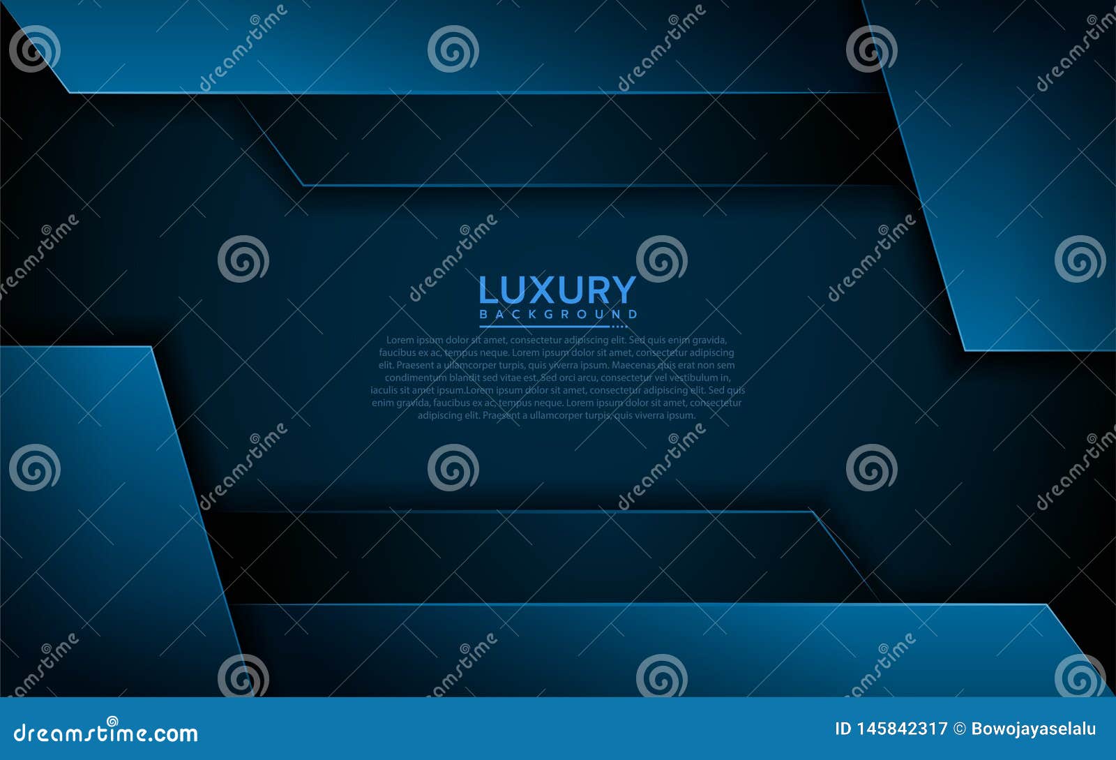 Modern Navy Blue Background with Abstract Shape Stock Vector ...