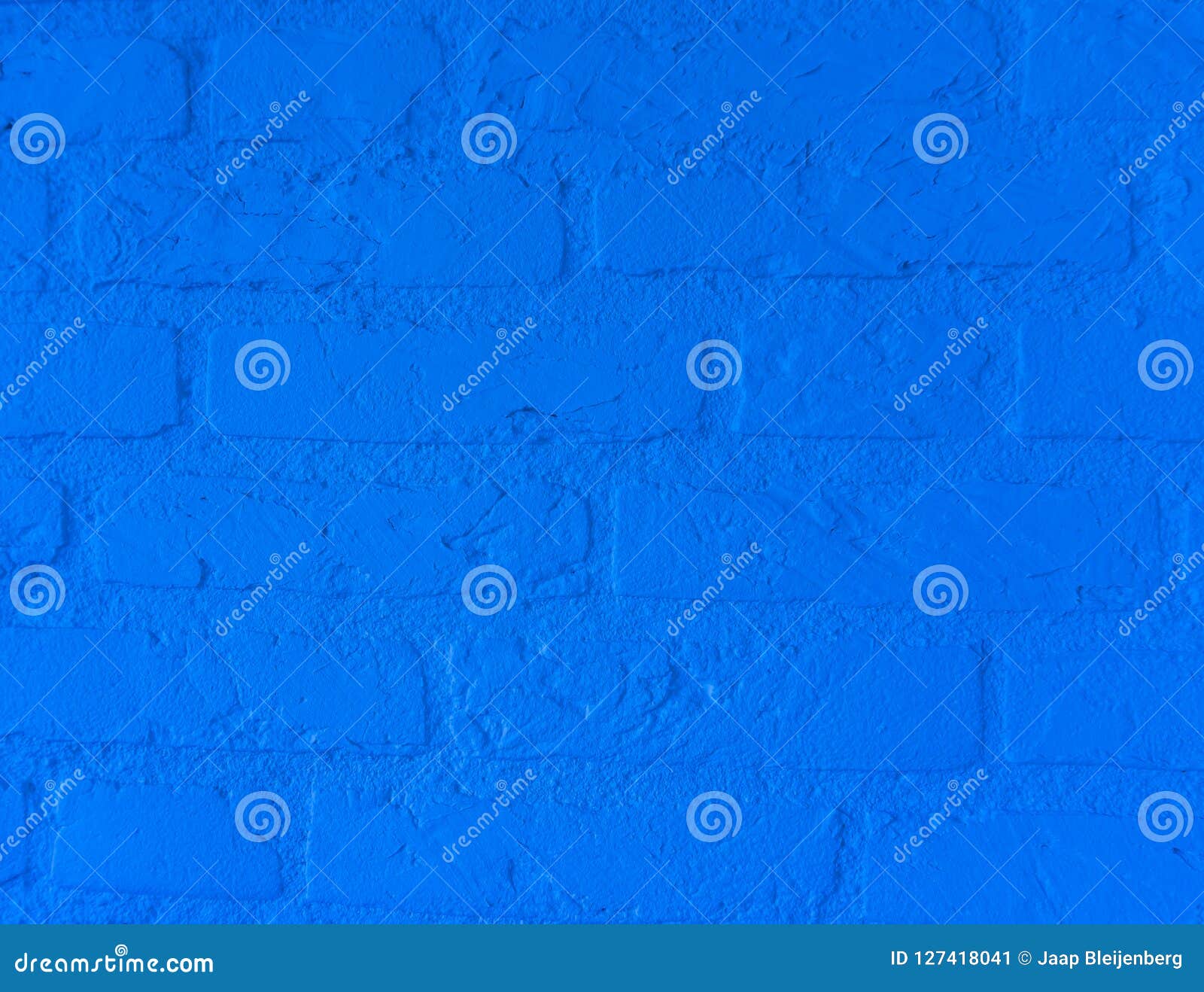 Modern Neon Blue Stone Brick Wall with Big Bricks Close Up Background ...