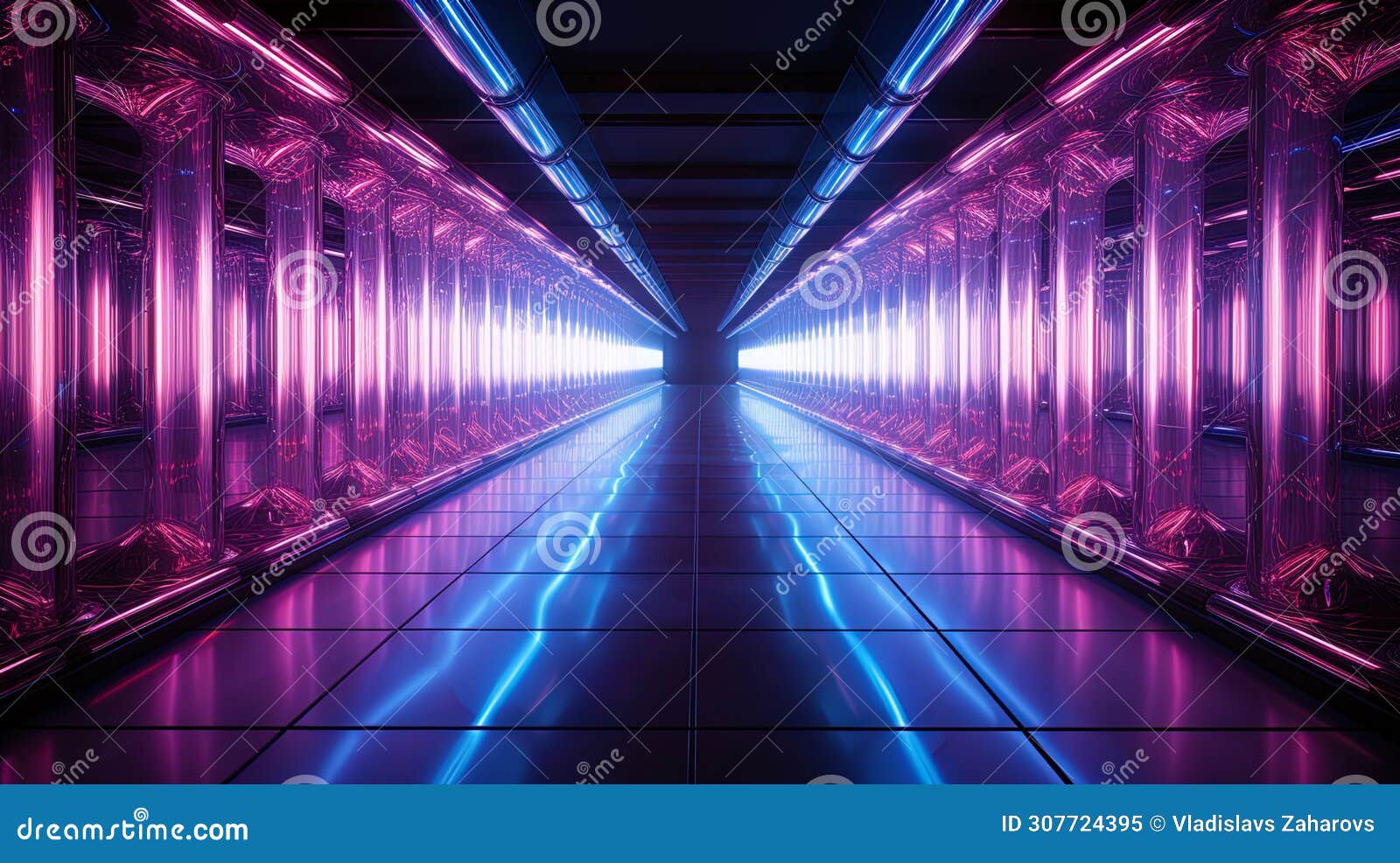The Modern Neon Corridor, Creating the Illusion of Infinity and ...