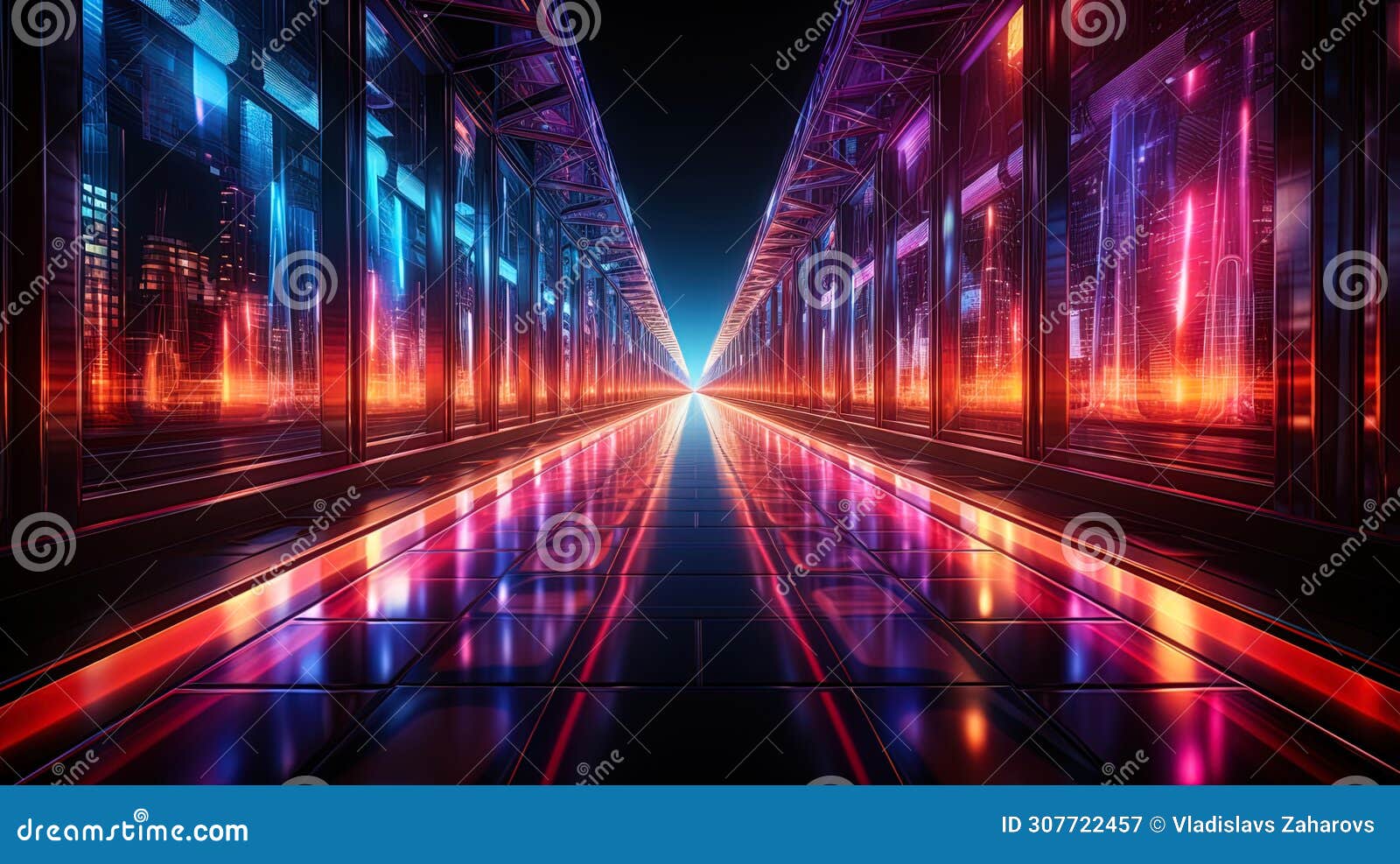 The Modern Neon Corridor, Creating the Illusion of Infinity and ...
