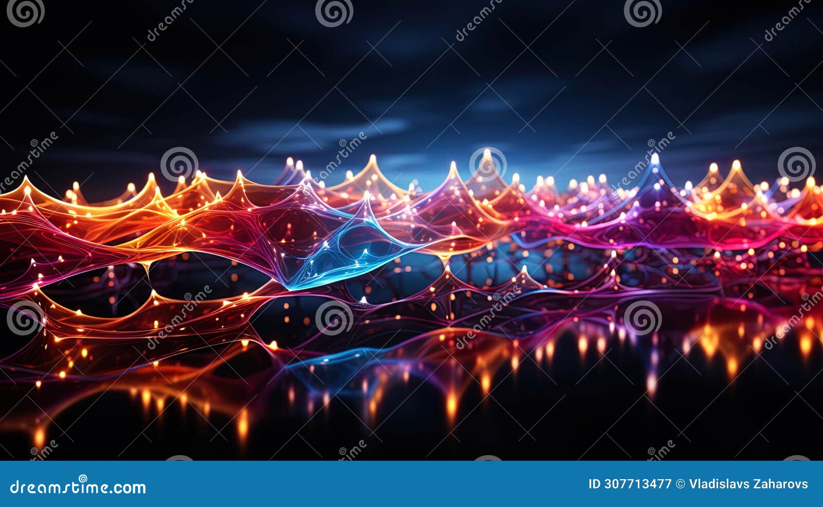 A Modern Neon Transition, Which is Like a Line Connecting Our World ...