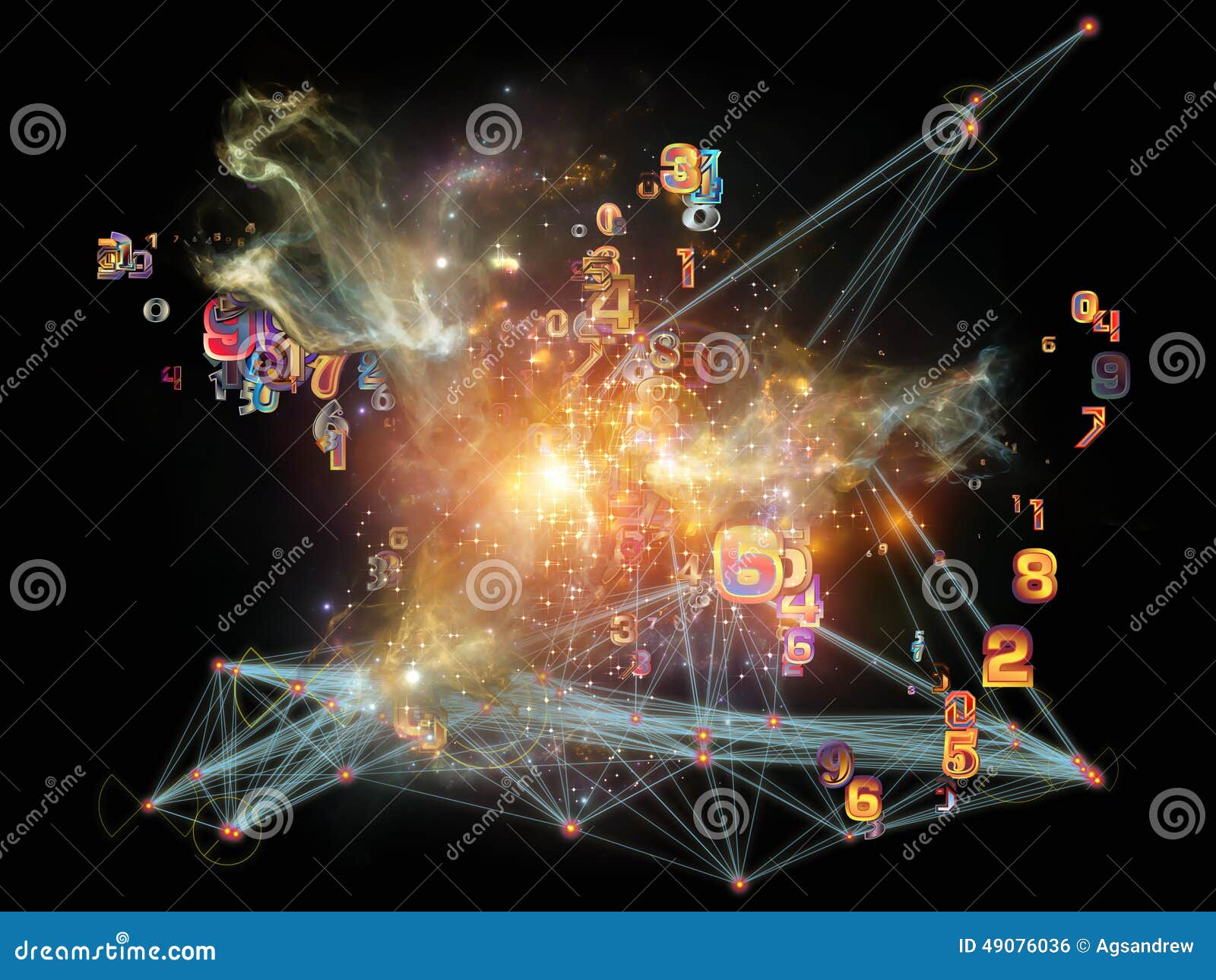 Modern Network stock photo. Image of code, node, composition - 49076036