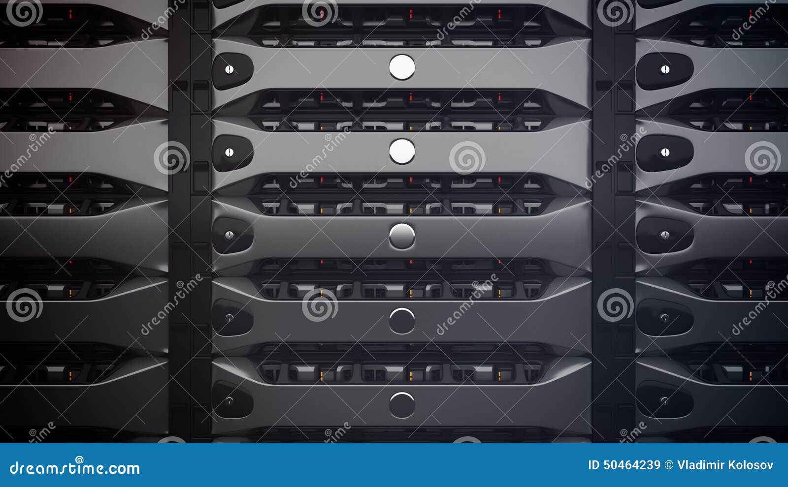 Network Servers Computer Hardware Technology Vector Illustration ...