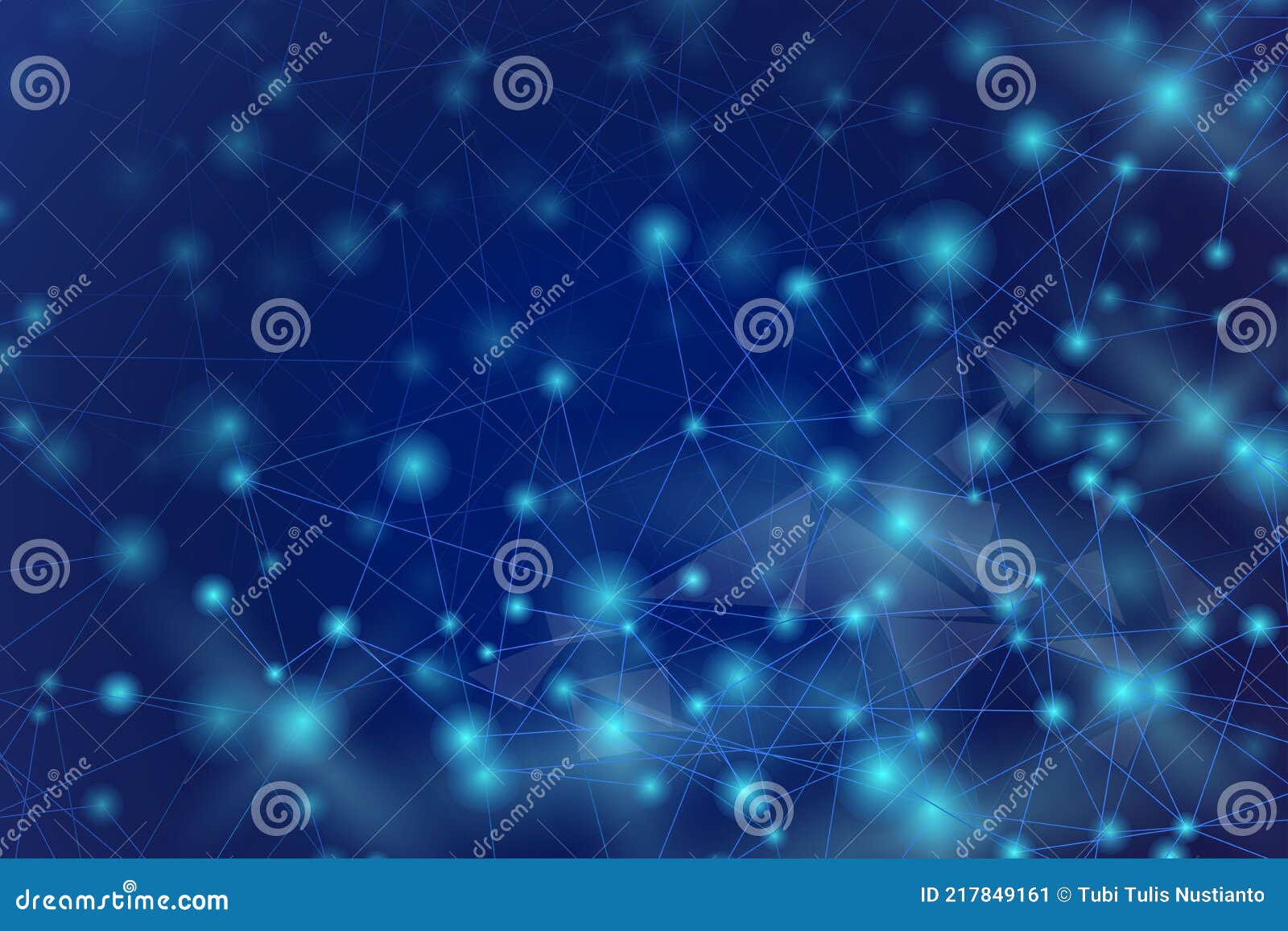 Modern Network Technology Background Blue Color Light Effect Vector ...