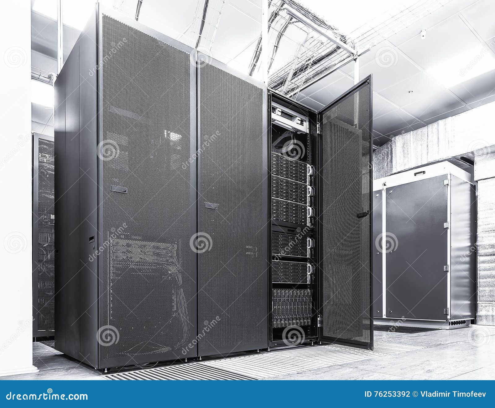 Modern Network and Telecommunication Technology Computer Concept ...