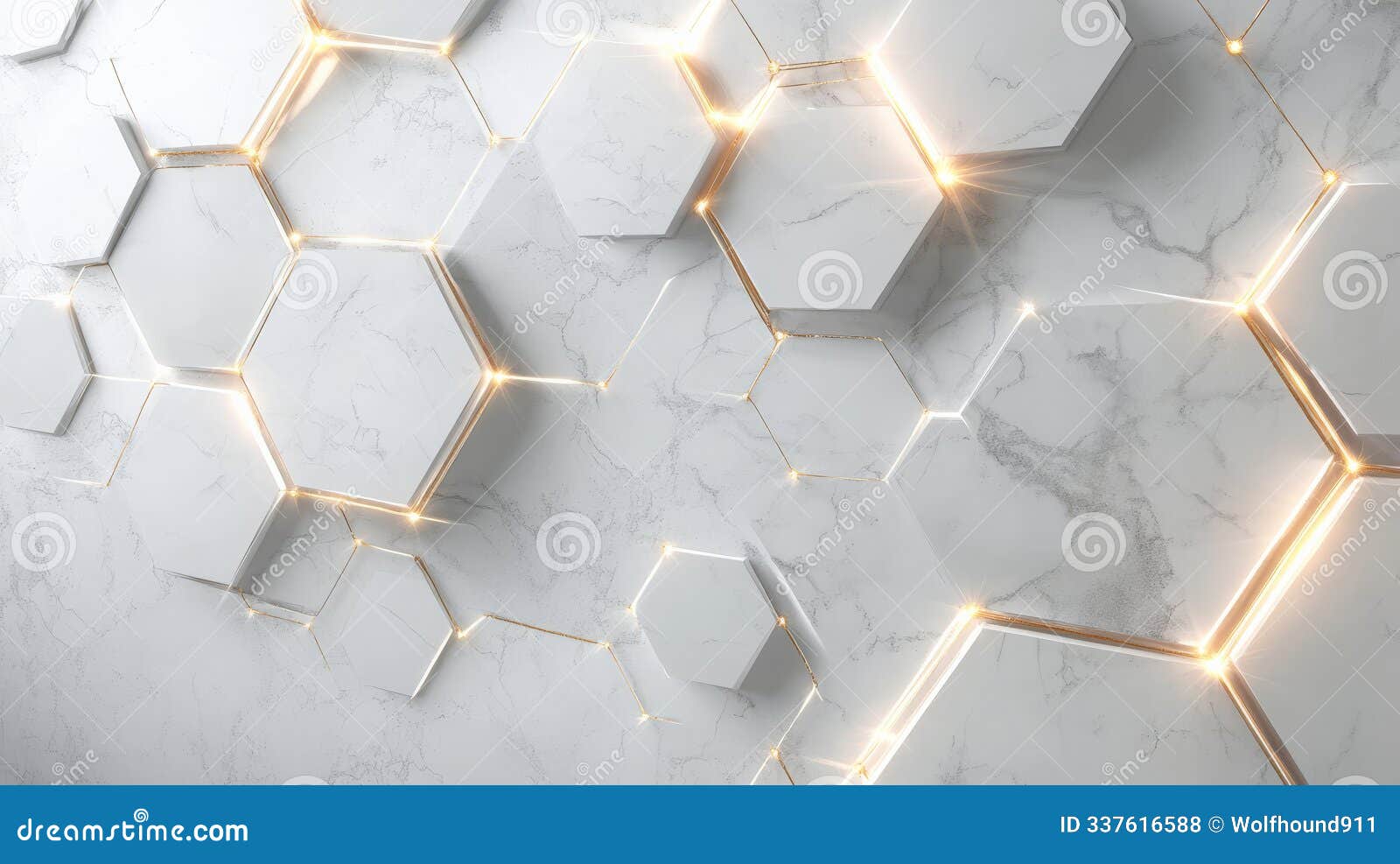 Modern Network-themed Background with Hexagonal Shapes in White and ...
