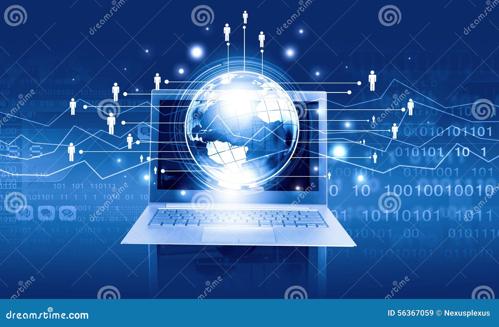 Modern networking business stock illustration. Illustration of ...