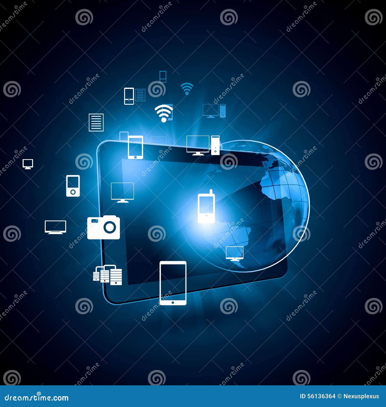 Modern networking business stock photo. Image of digital - 56136364