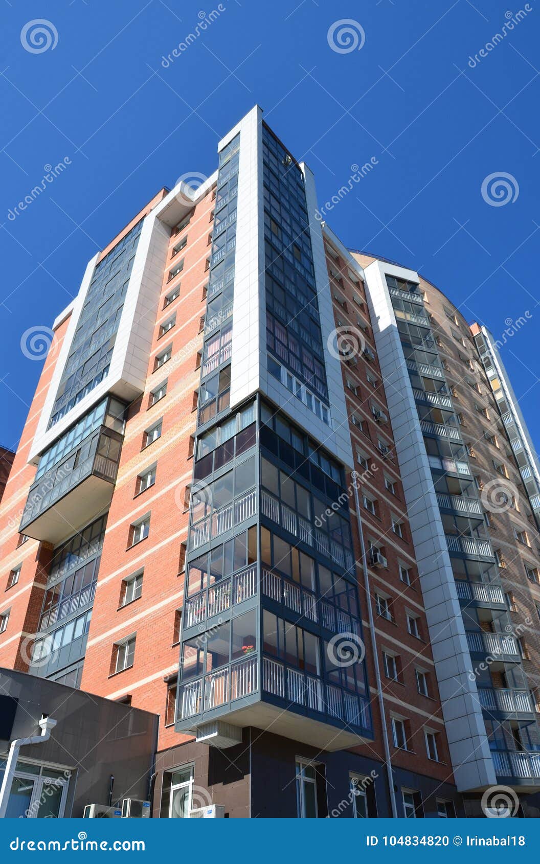 Modern New Building in Irkutsk, Russia Editorial Image - Image of brick ...