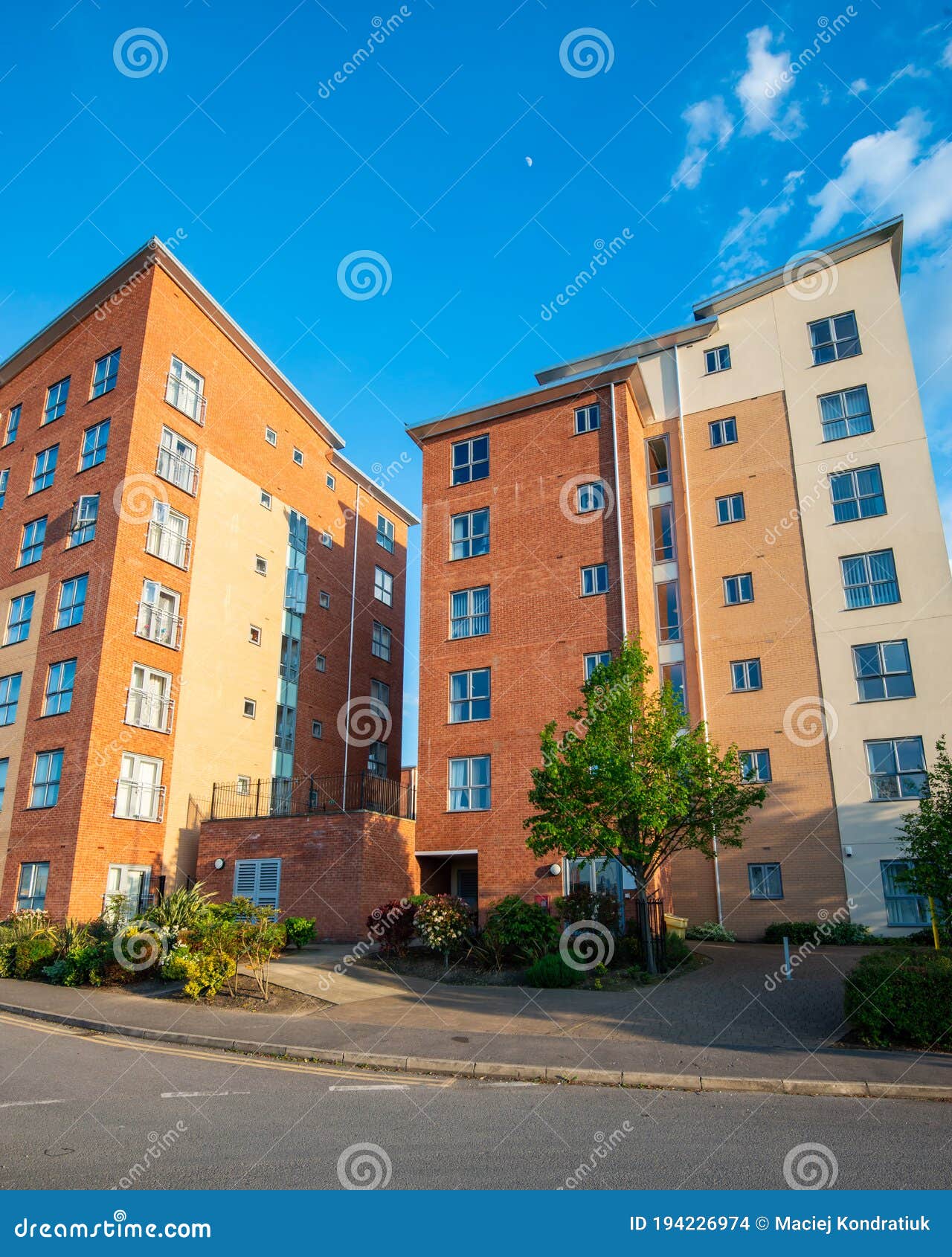 Modern, New Executive Apartment Building Stock Photo - Image of ...