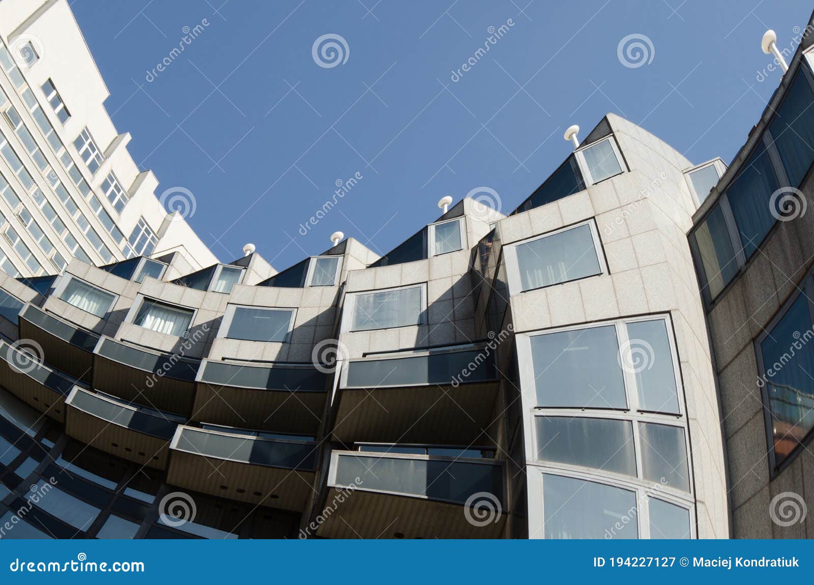Modern, New Executive Apartment Building Stock Image - Image of ...