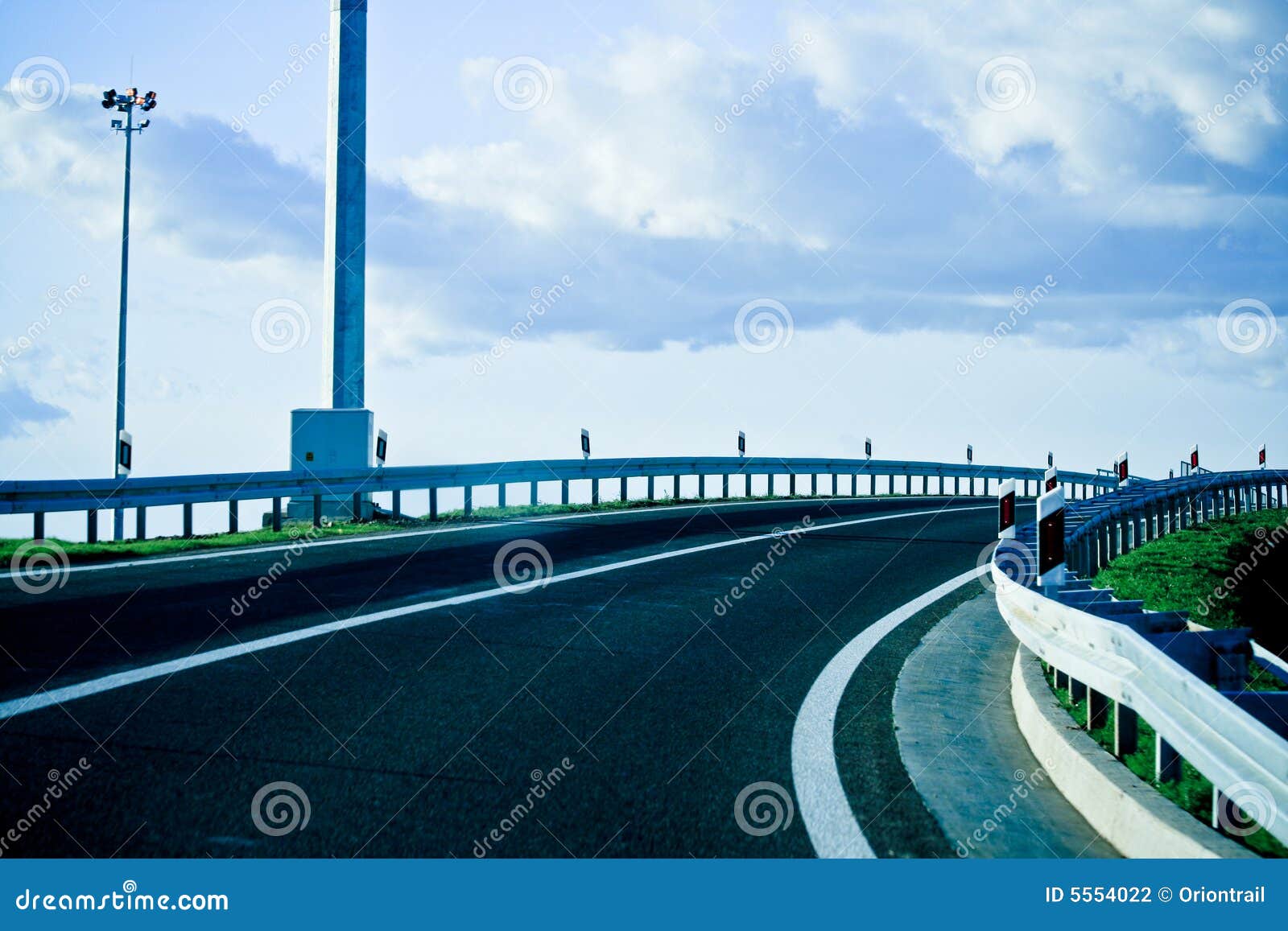 Modern new highway stock photo. Image of bend, modern - 5554022
