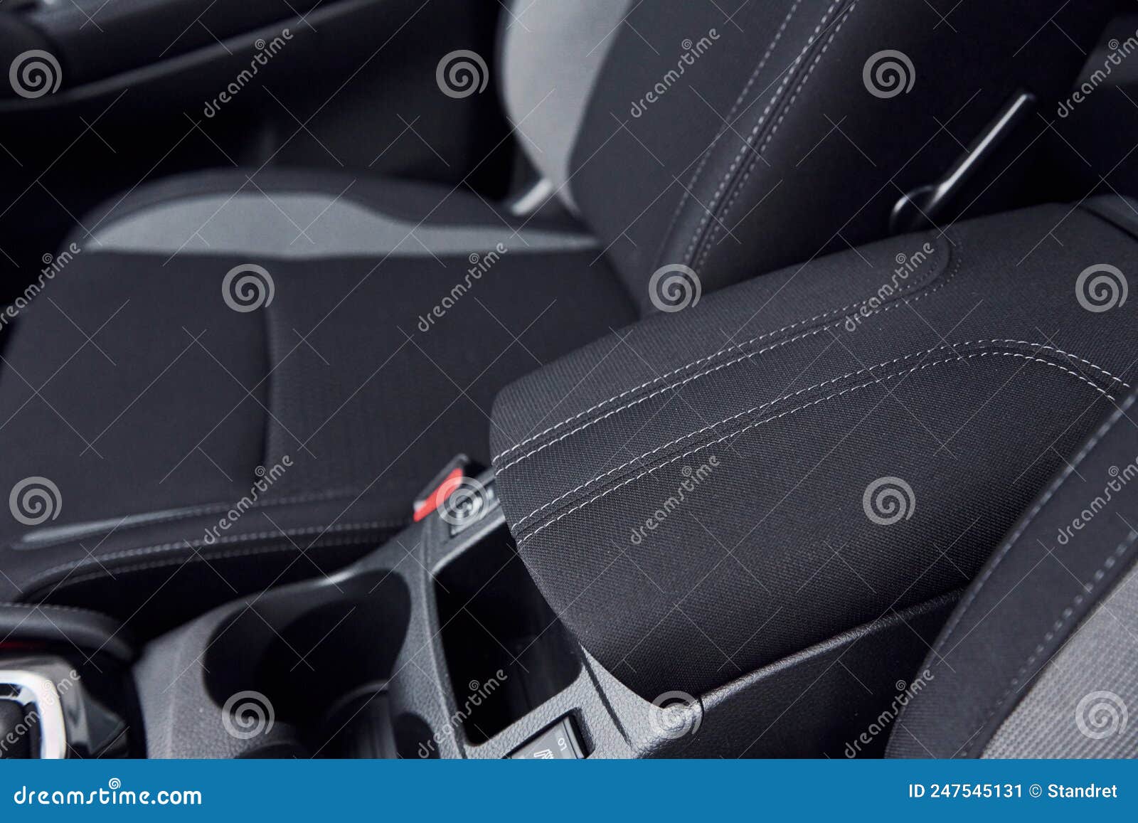 Modern New Luxury Automobile Interior. Design and Technology Stock ...