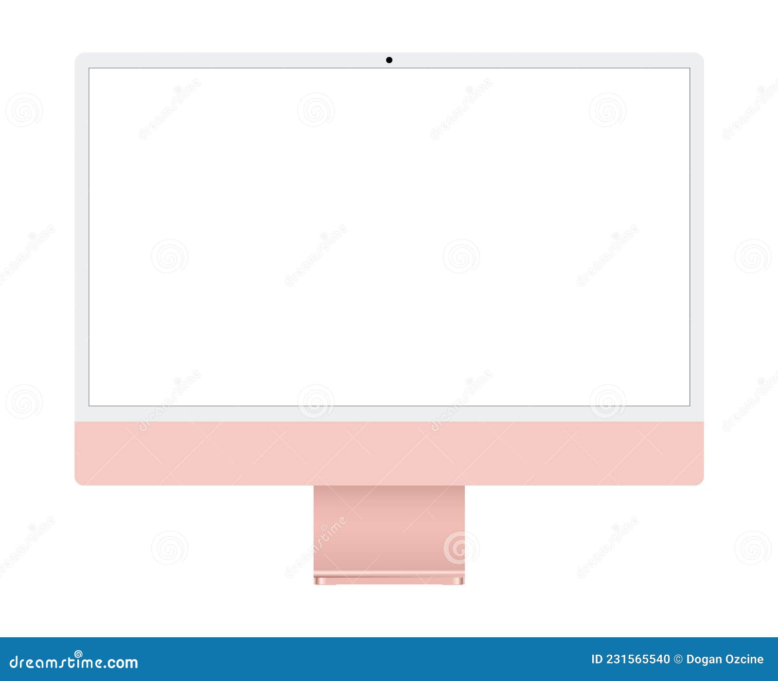 Modern New Model Imac Computer Monitor Display, Flat Design Computer ... Modern New Model Imac Computer Monitor Display, Flat Design Computer ...