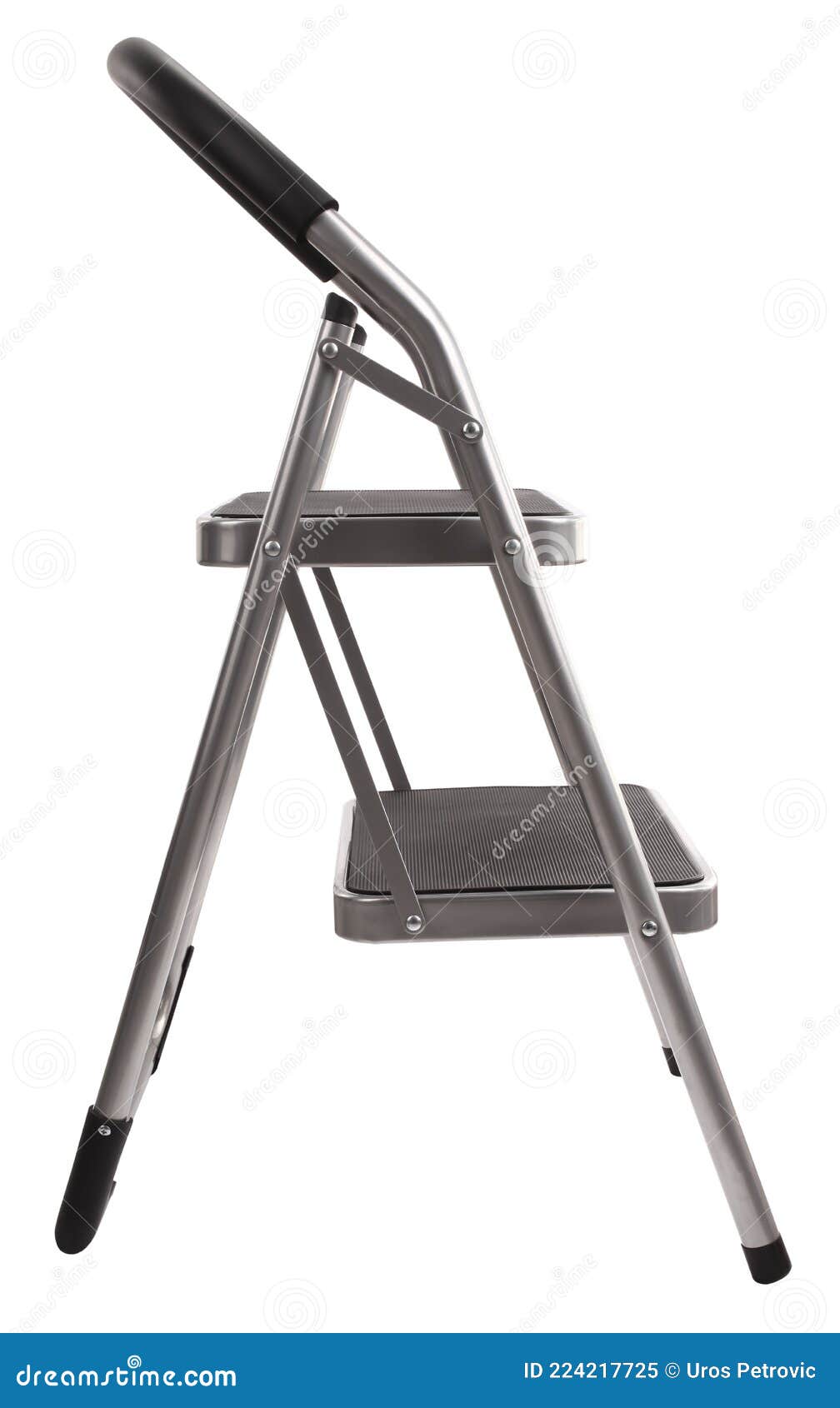 Modern Step Stool Small Ladder Stock Image - Image of aluminum, modern ...