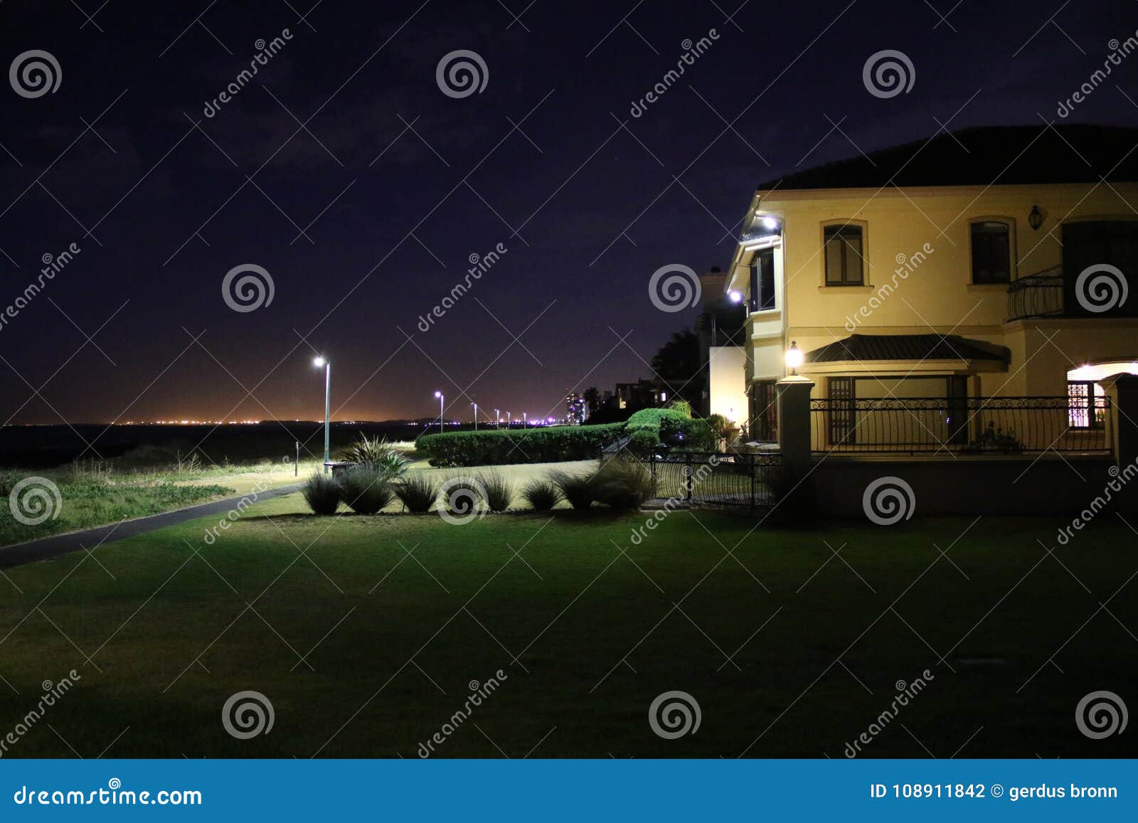 Modern night stock photo. Image of modern, night, longexposure - 108911842