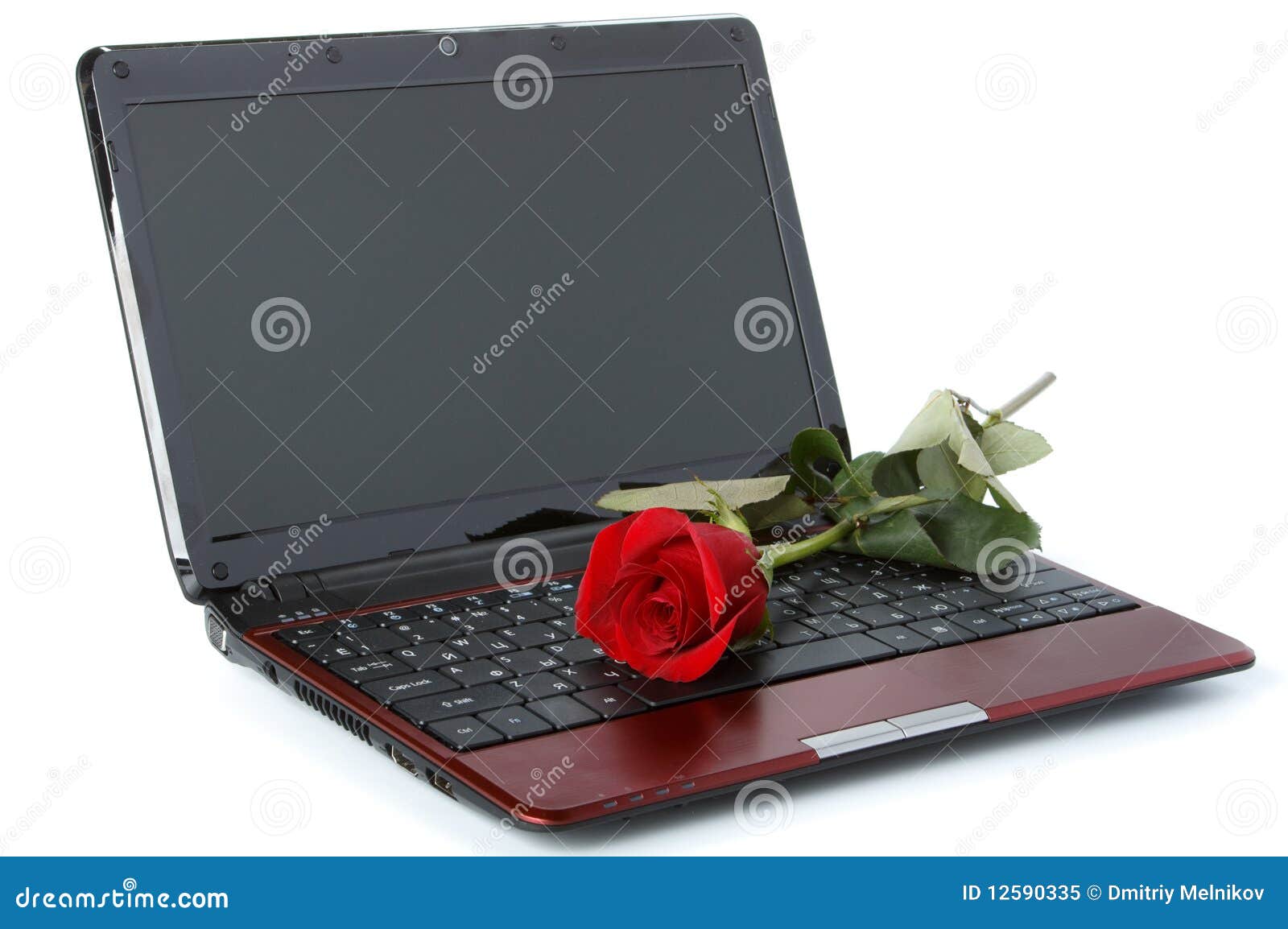 Modern notebook stock image. Image of black, desktop - 12590335