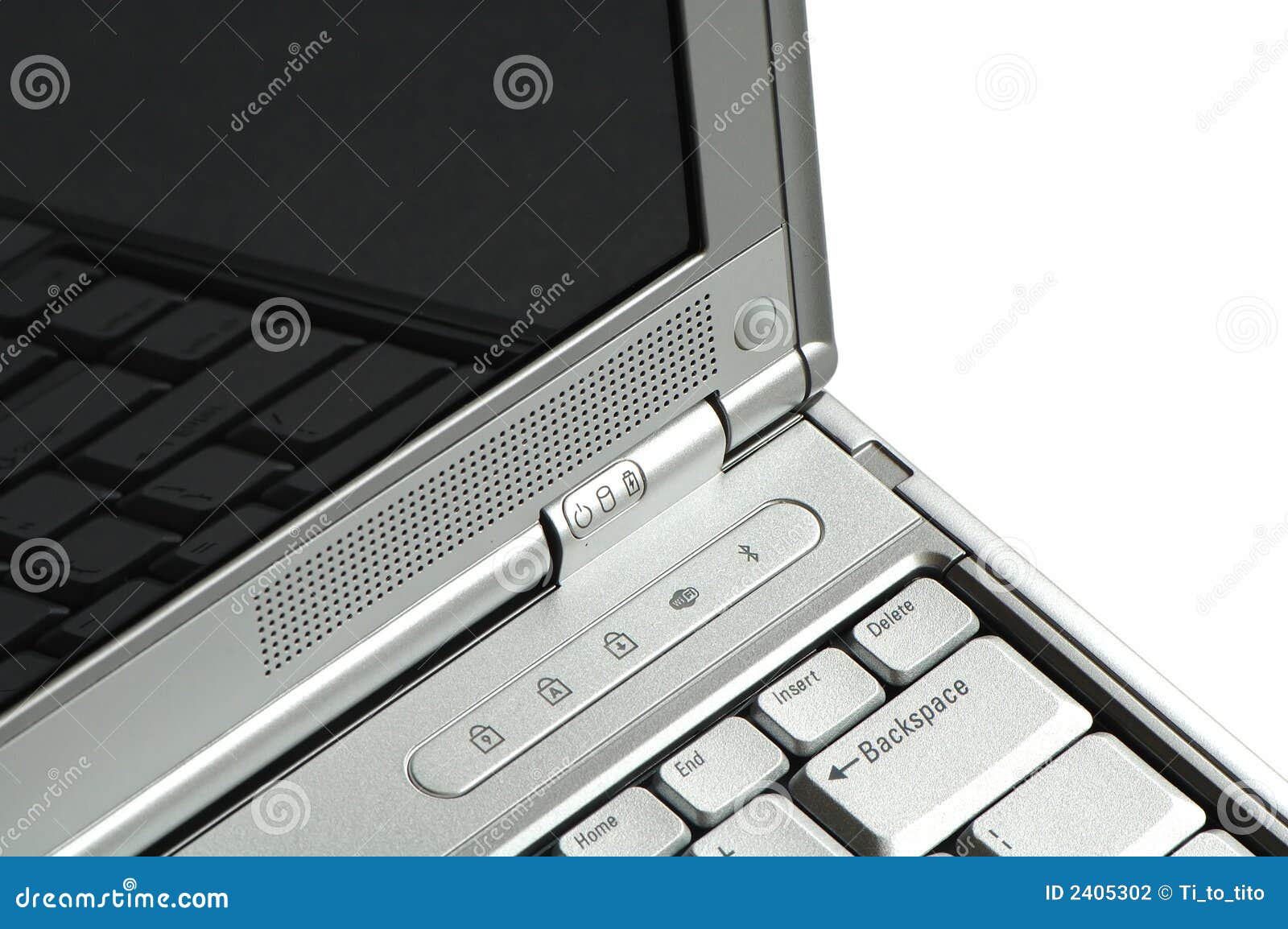 Modern notebook computer stock photo. Image of hardware - 2405302