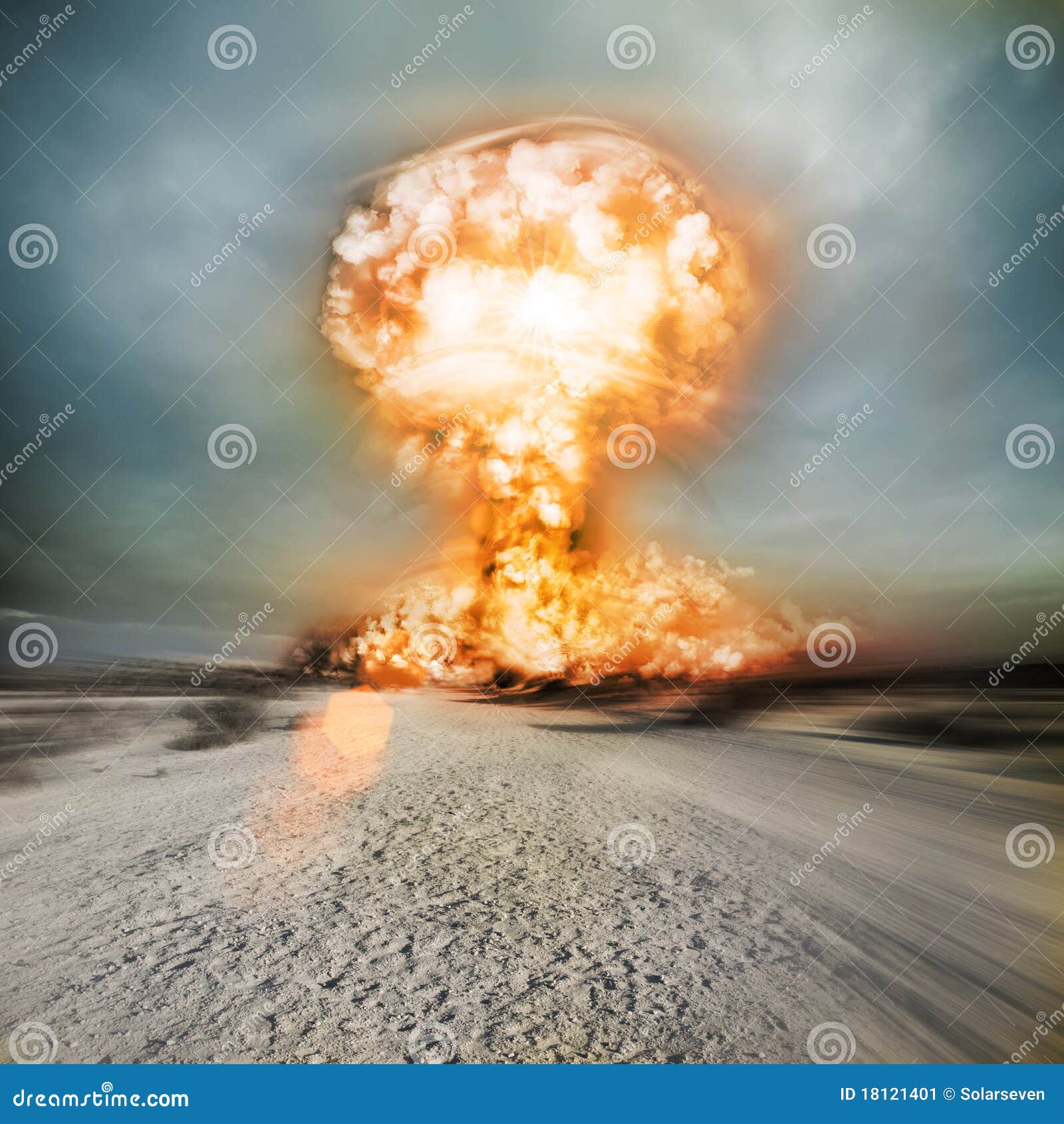 Modern Nuclear Explosion stock image. Image of nuke, scene - 18121401