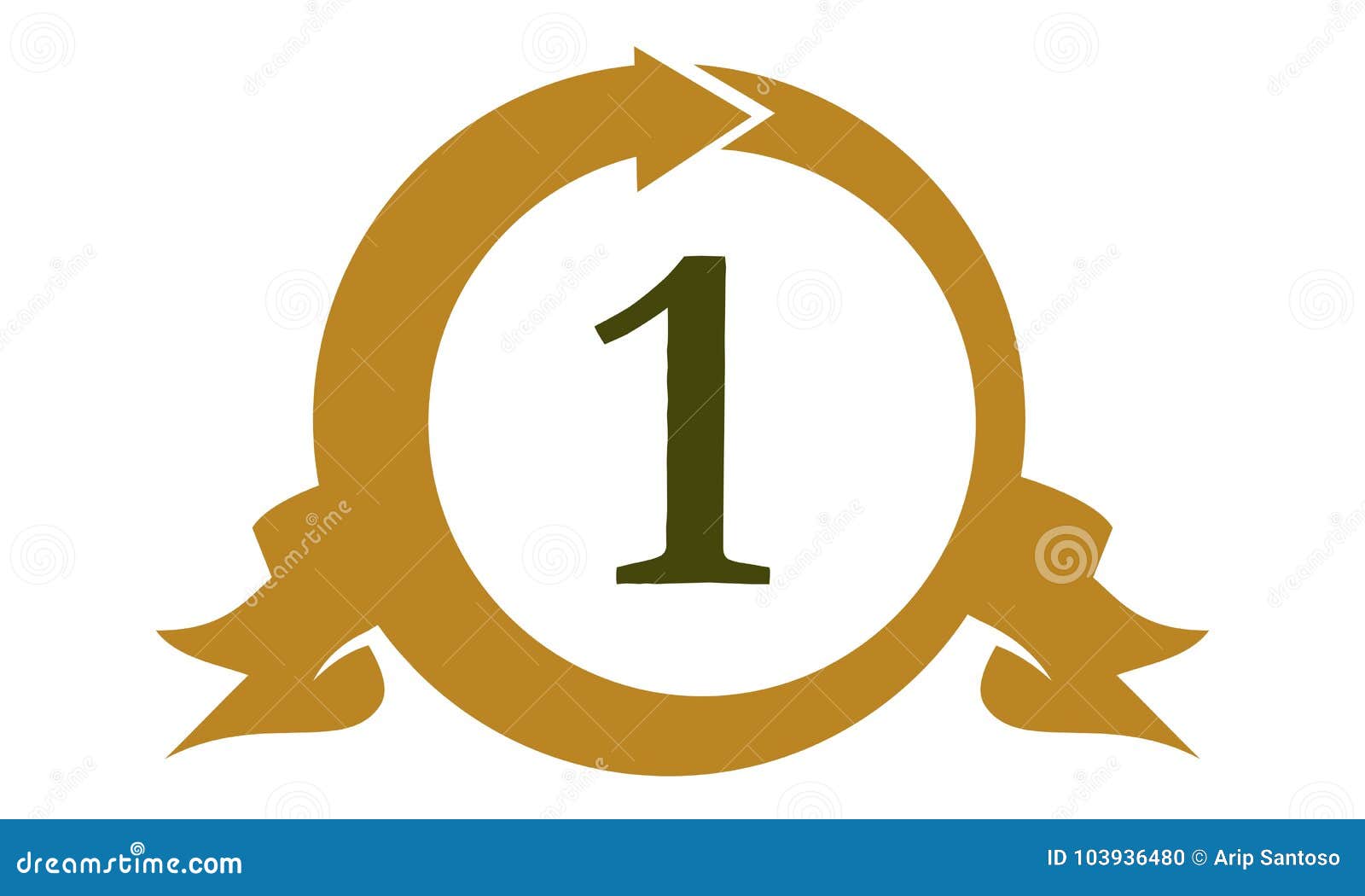 Modern Number 1 stock vector. Illustration of modern - 103936480