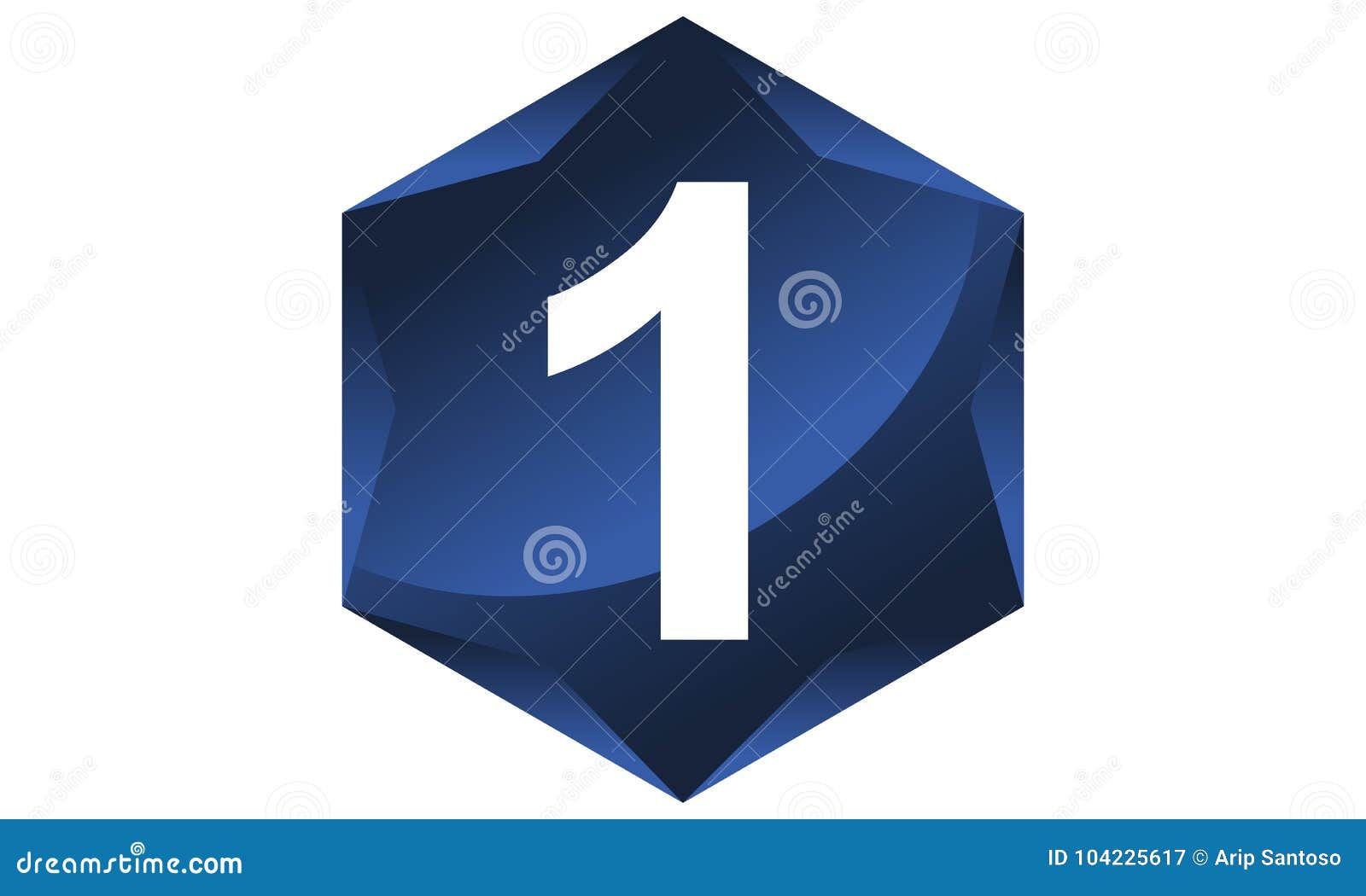 Modern Number 1 stock vector. Illustration of industrial - 104225617