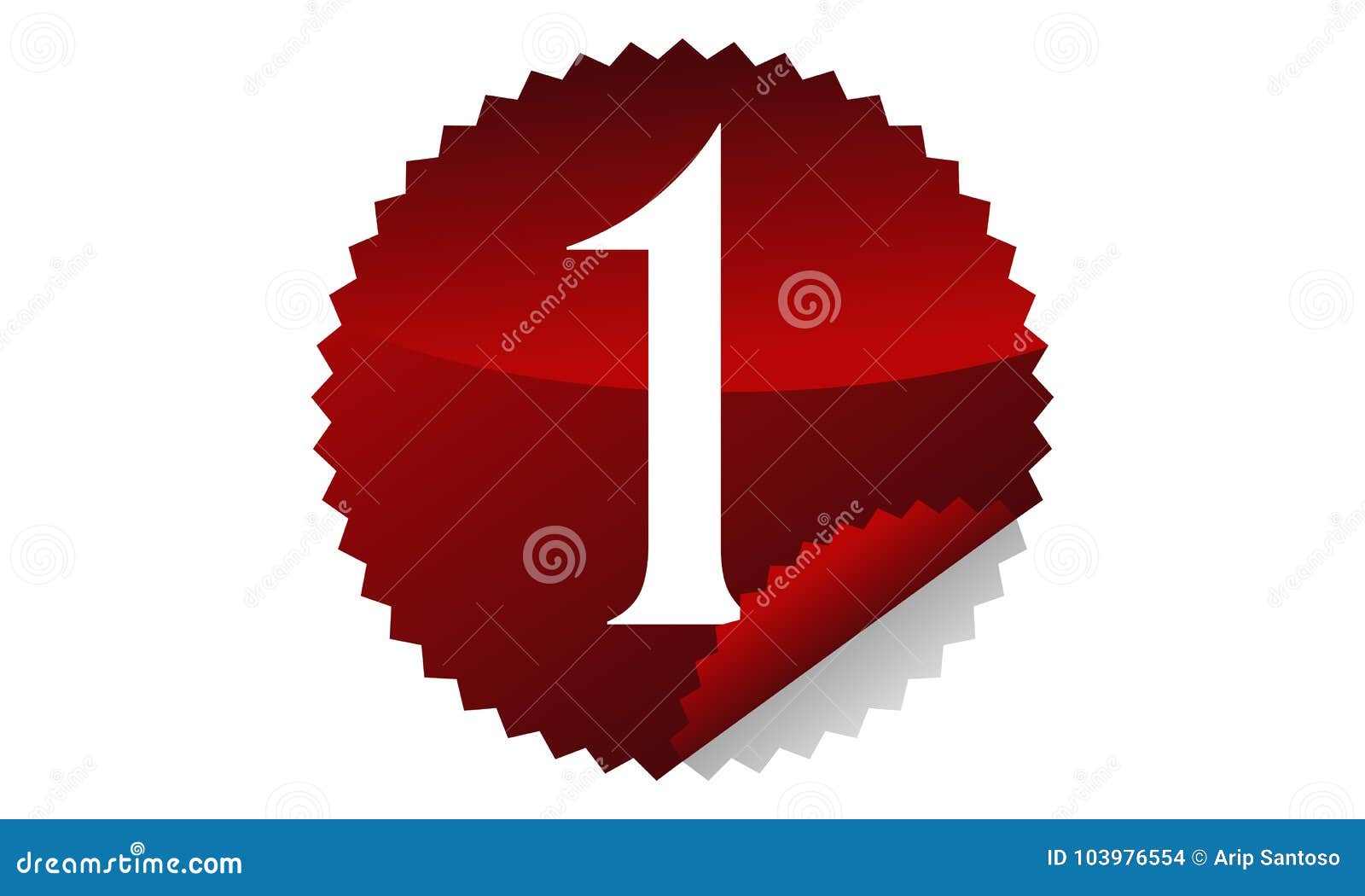 Modern Number 1 stock vector. Illustration of mathematics - 103976554