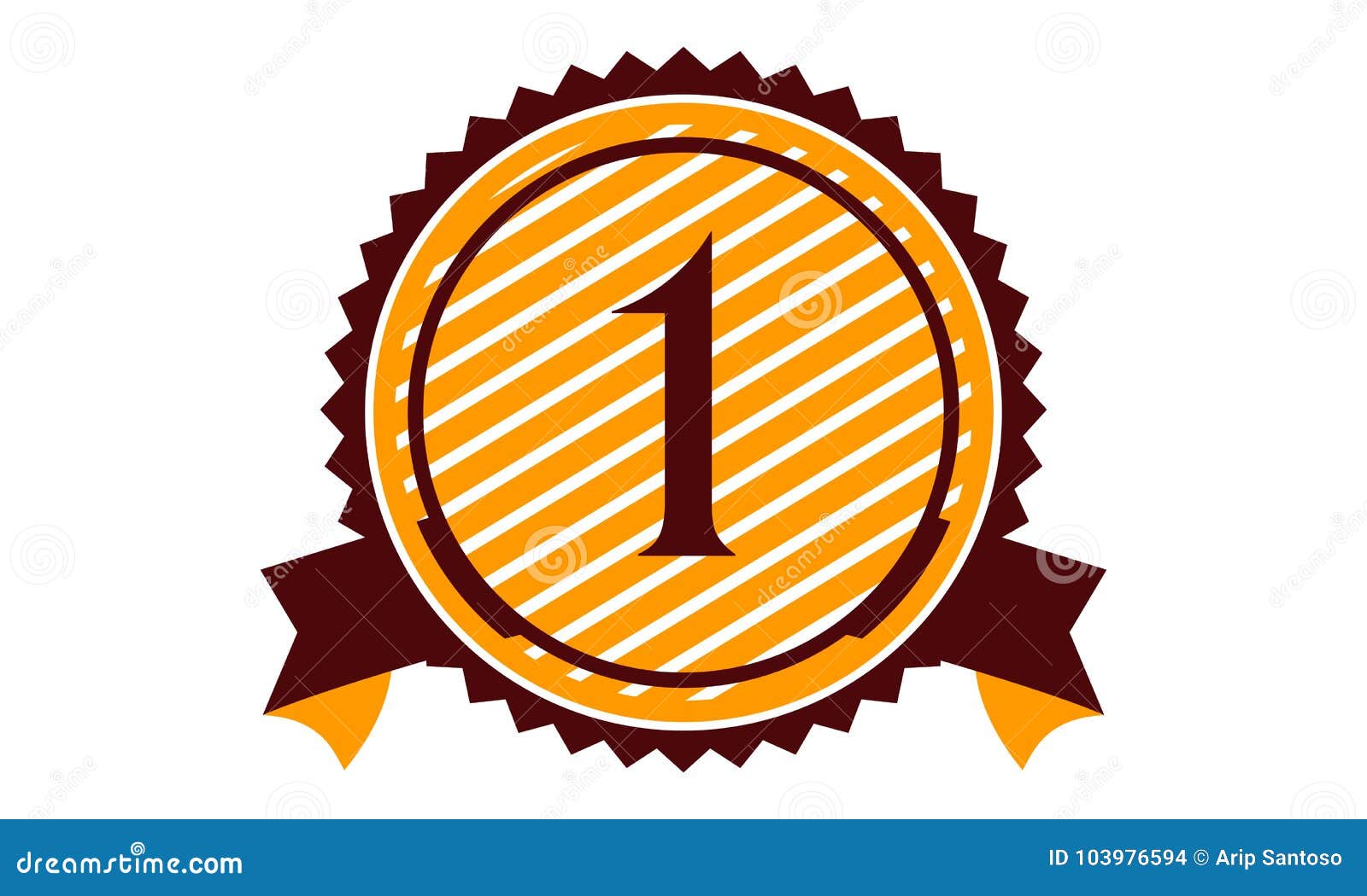 Modern Number 1 stock vector. Illustration of business - 103976594