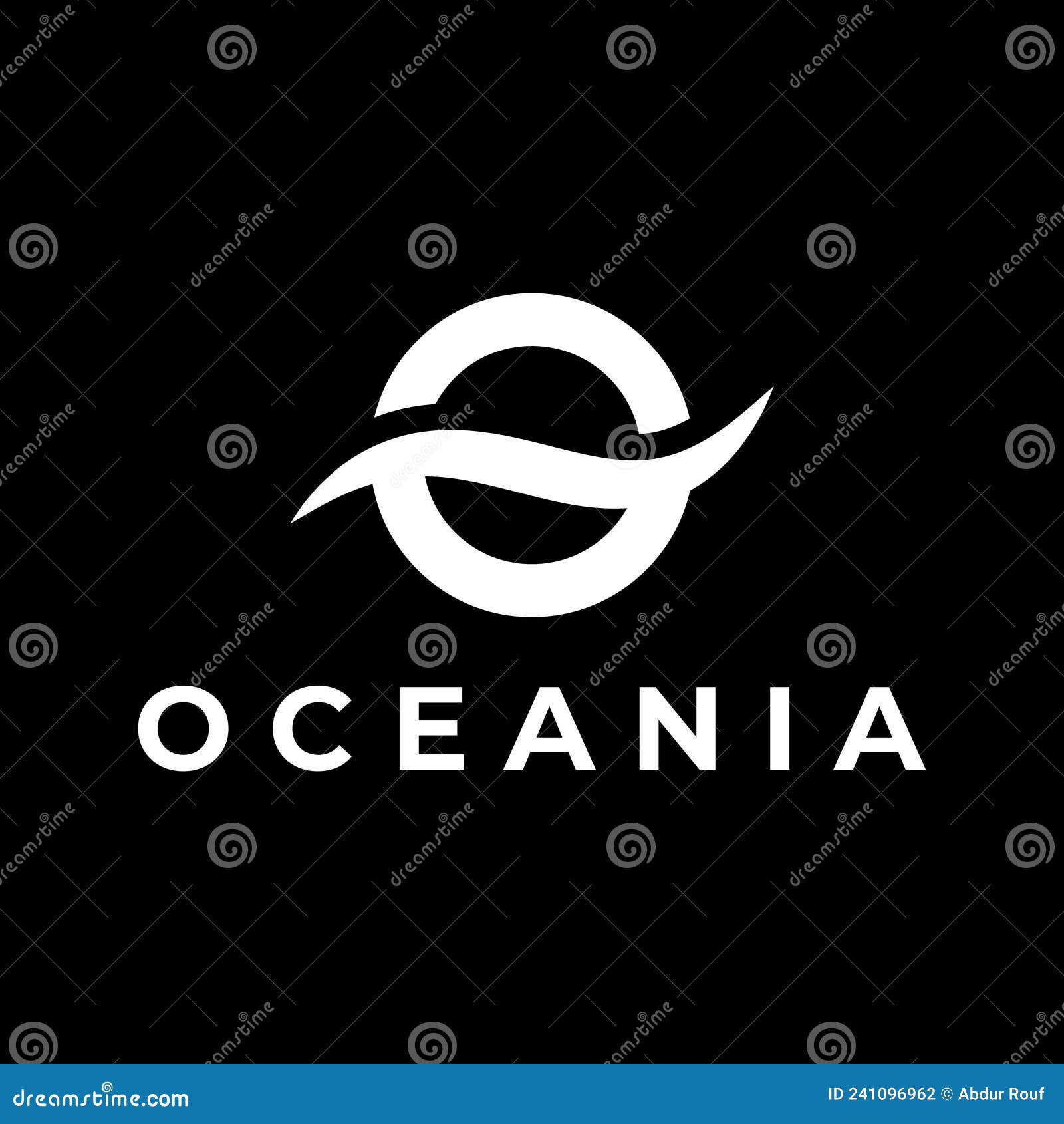 Modern ocean logo design stock vector. Illustration of creative - 241096962