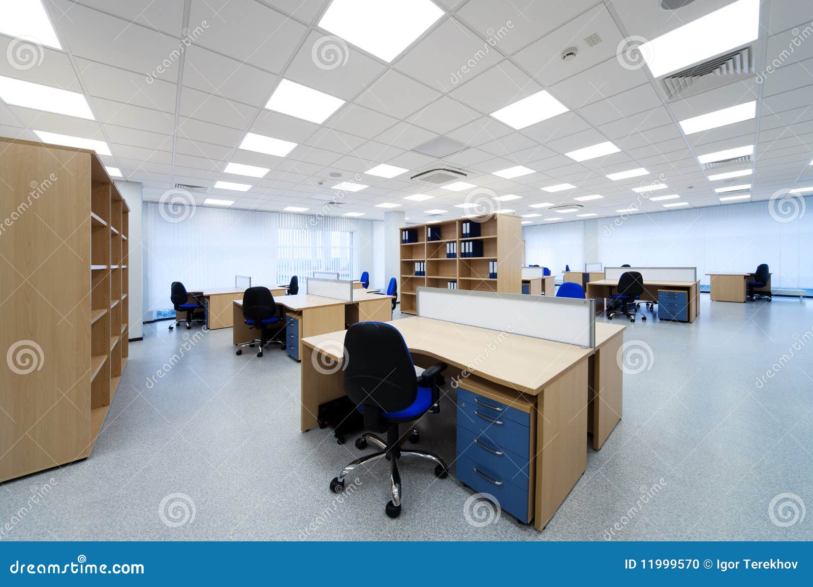 Modern office stock photo. Image of horizontal, wood - 11999570