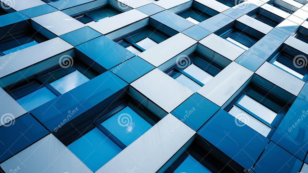 Modern Office Background with a Repetitive Layout Pattern. Stock ...