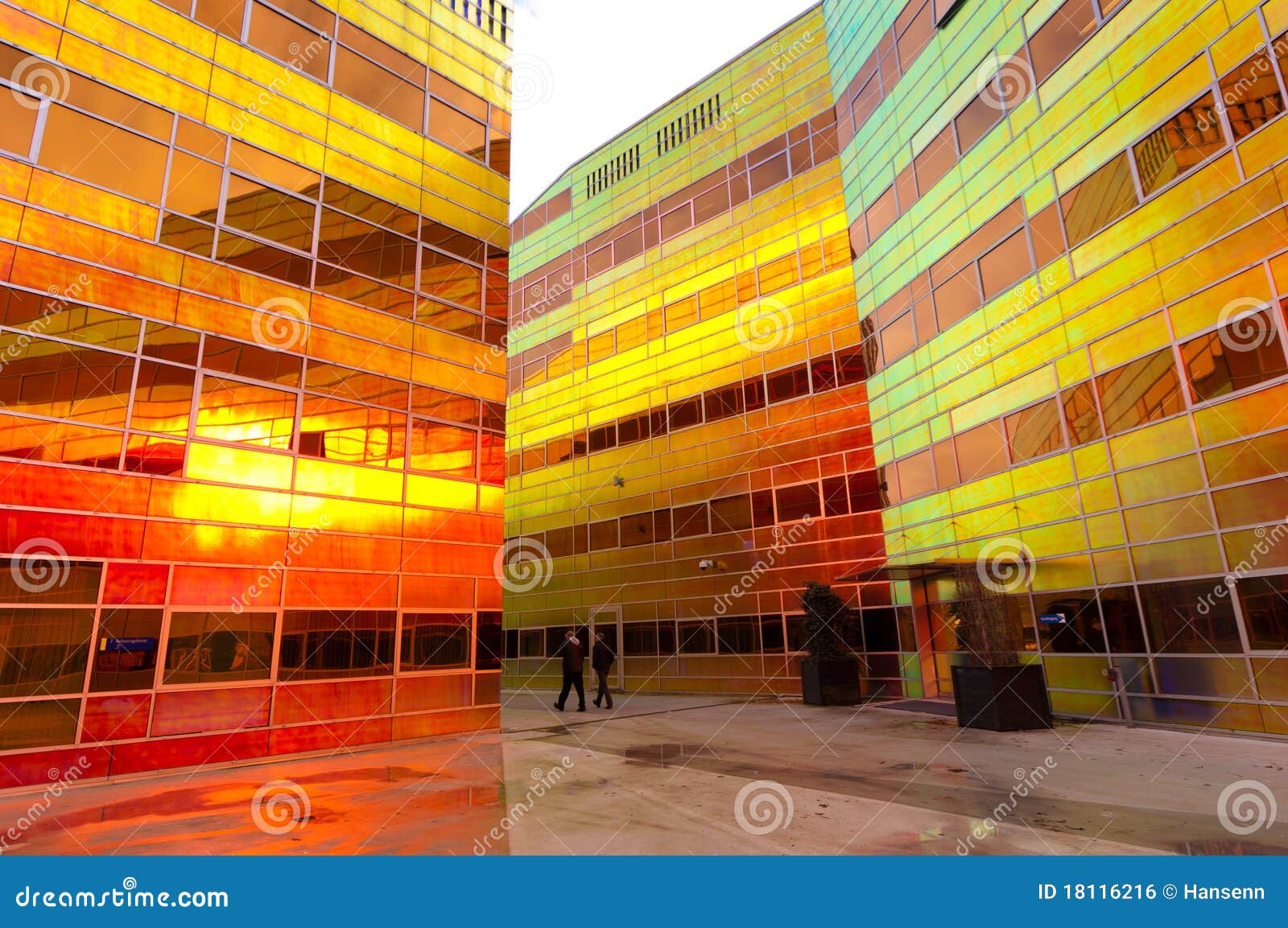 Modern Office Building in Almere Stock Photo - Image of futuristic ...