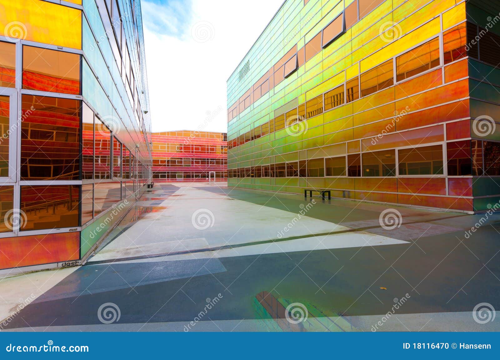 Modern Office Building in Almere Stock Photo - Image of almere, dutch ...