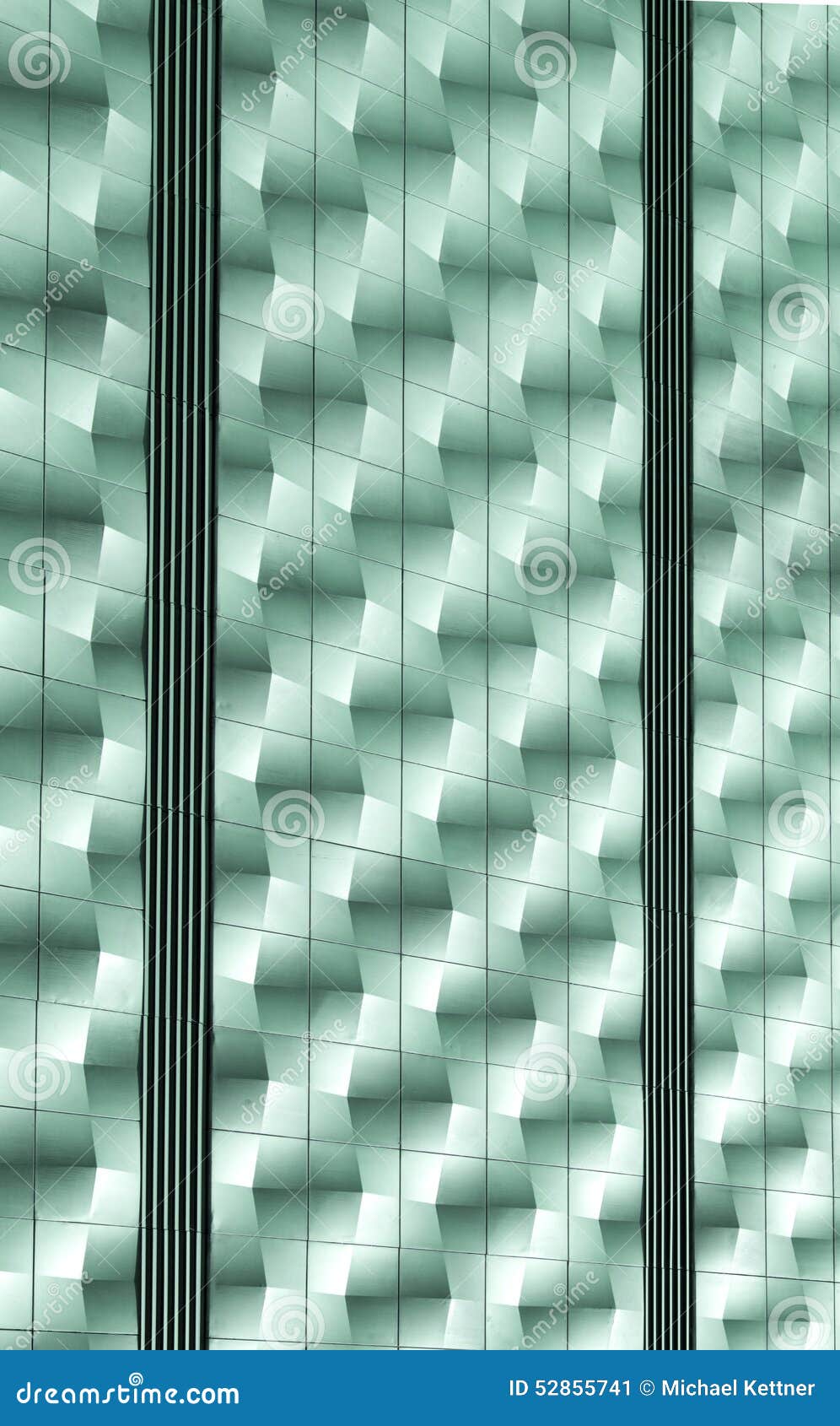 Modern Office Building with Aluminium Cladding Stock Image - Image of ...