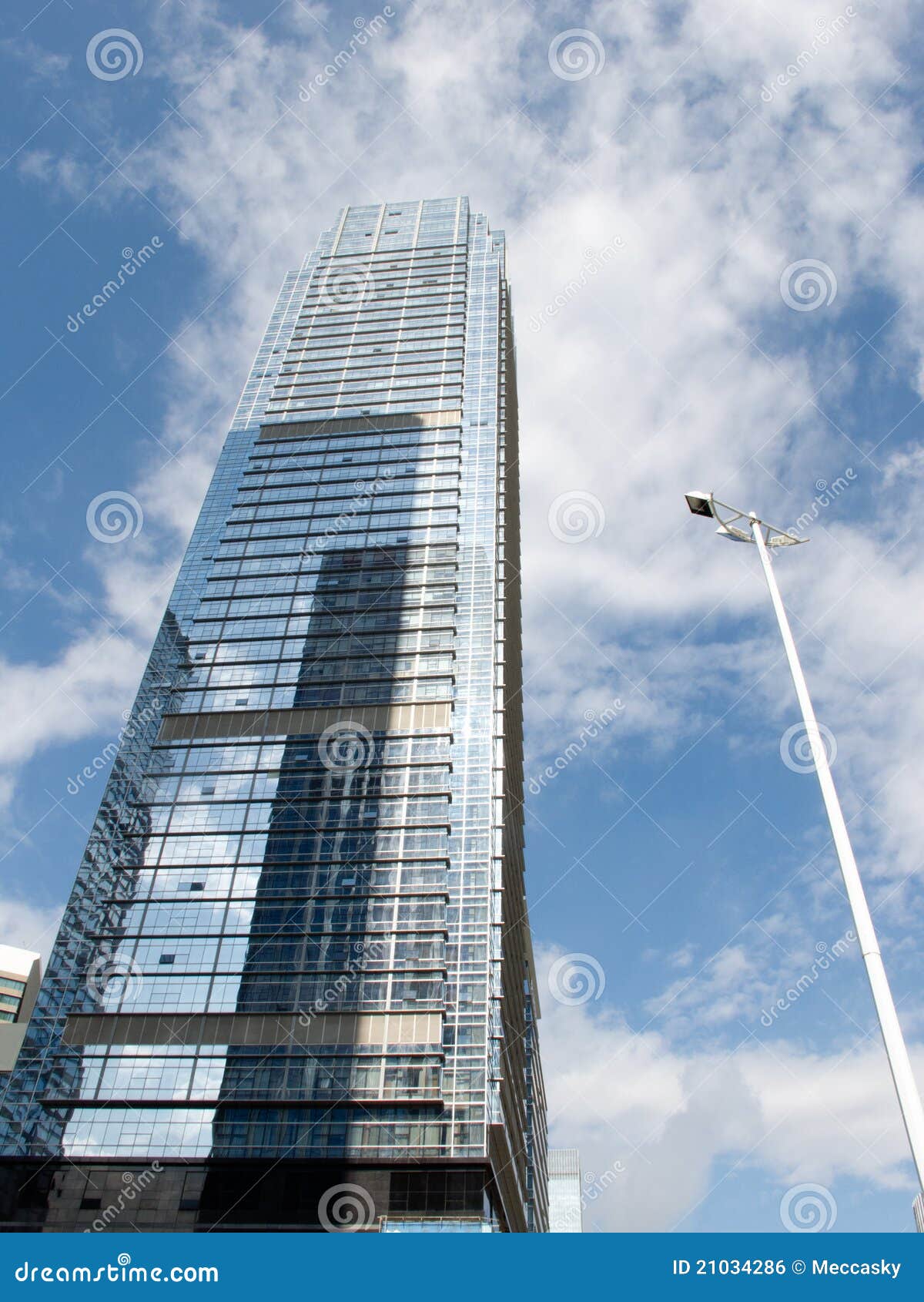 Modern Office Building with Blue Sky Stock Photo - Image of sunny ...